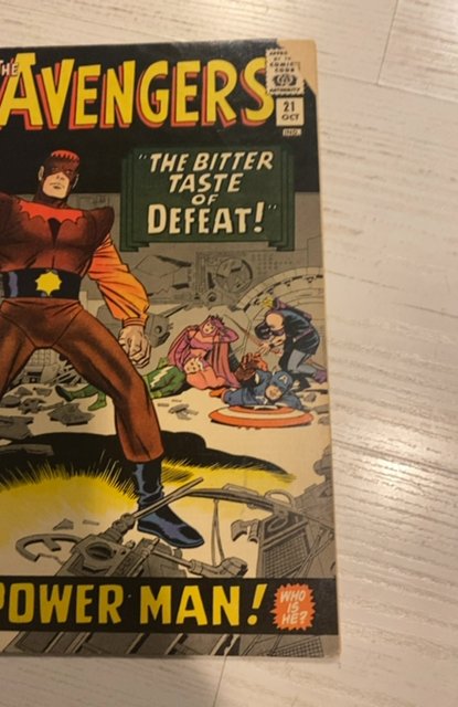 The Avengers #21 (1965)introducing powerman taste of defeat missing ...
