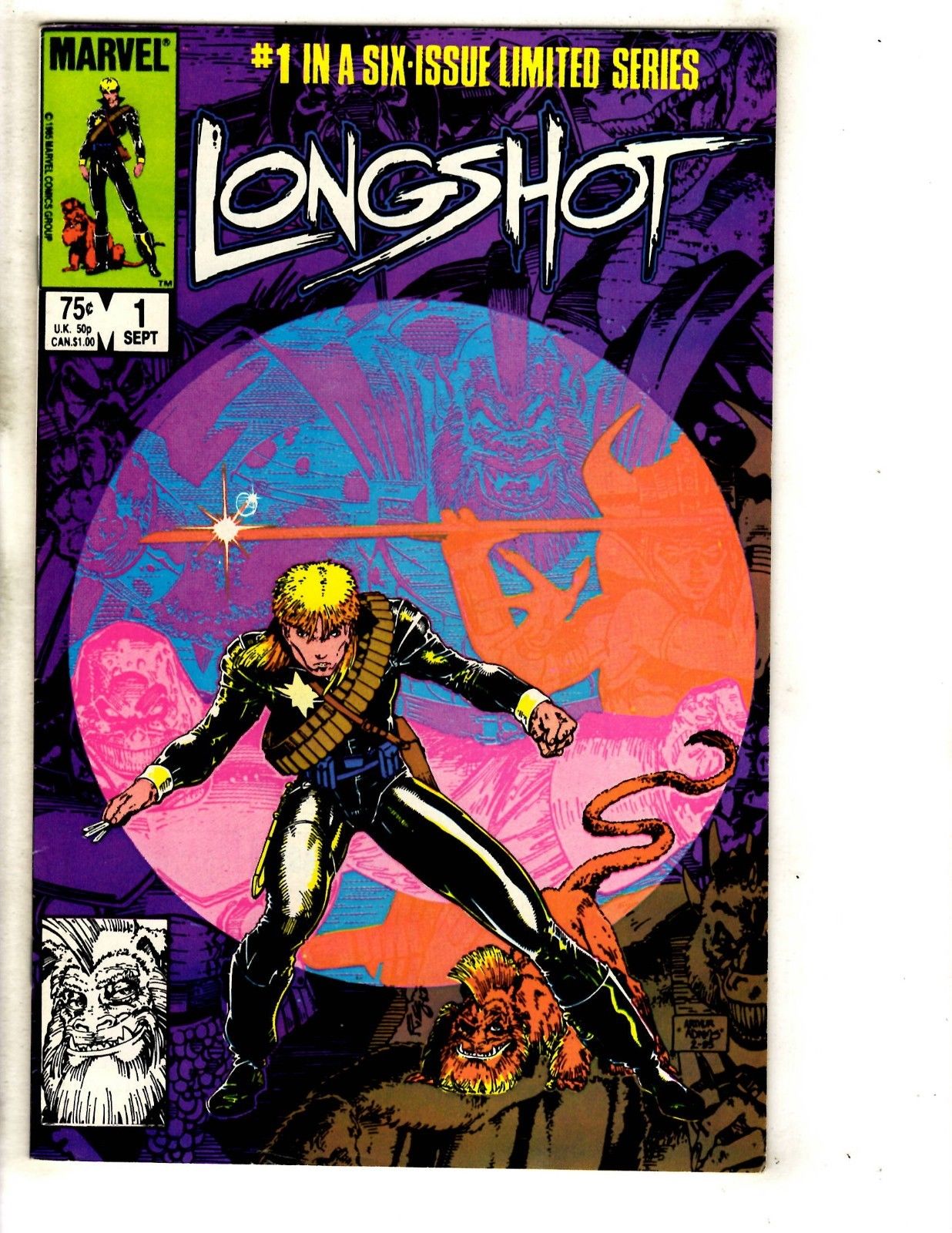 Longshot # 1 VF/NM Marvel Comic Book Mini Series 1st Appearance J293 ...