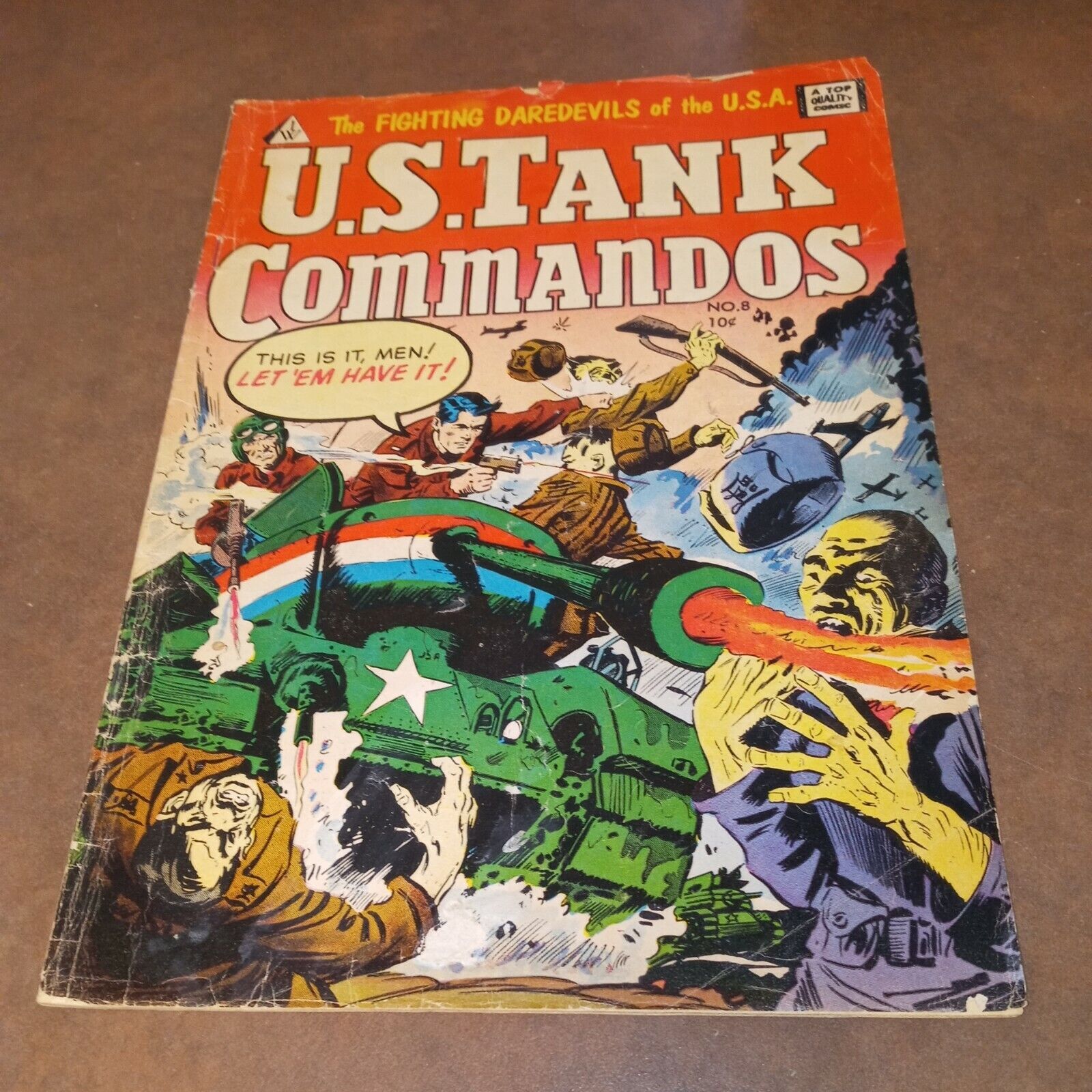 U.S. TANK COMMANDOS (1952 Series) #8 IW(avon) REPRINT golden age war ...