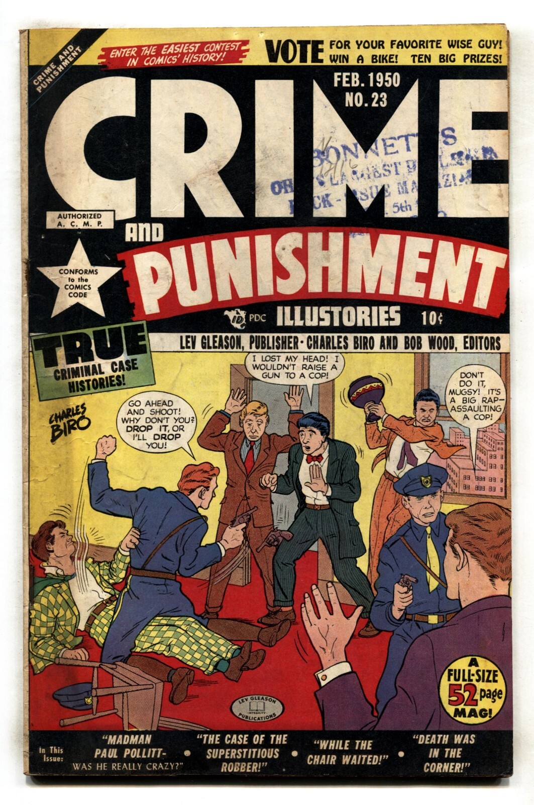 Crime and Punishment #23-- 1950--VIOLENT--PRE-CODE--Golden-Age--comic ...
