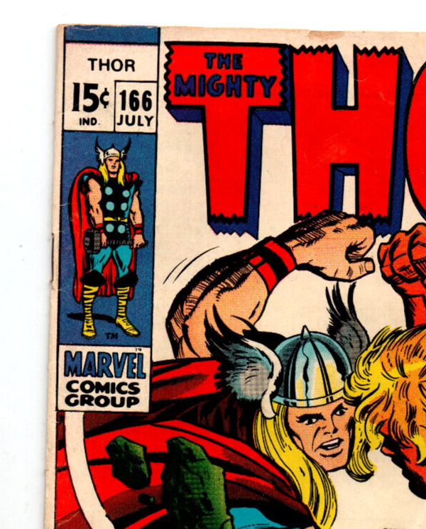 The Mighty Thor #166 - 2nd appearance Him (Adam Warlock) - 1969 - VG ...