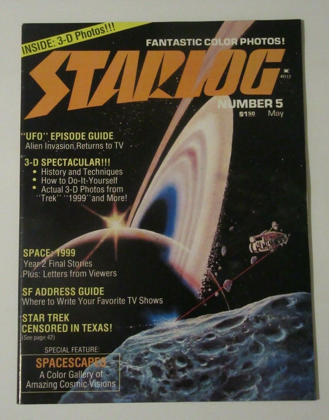Starlog Magazine Vol 1 #5 May Star Trek 1977 | Comic Collectibles ...