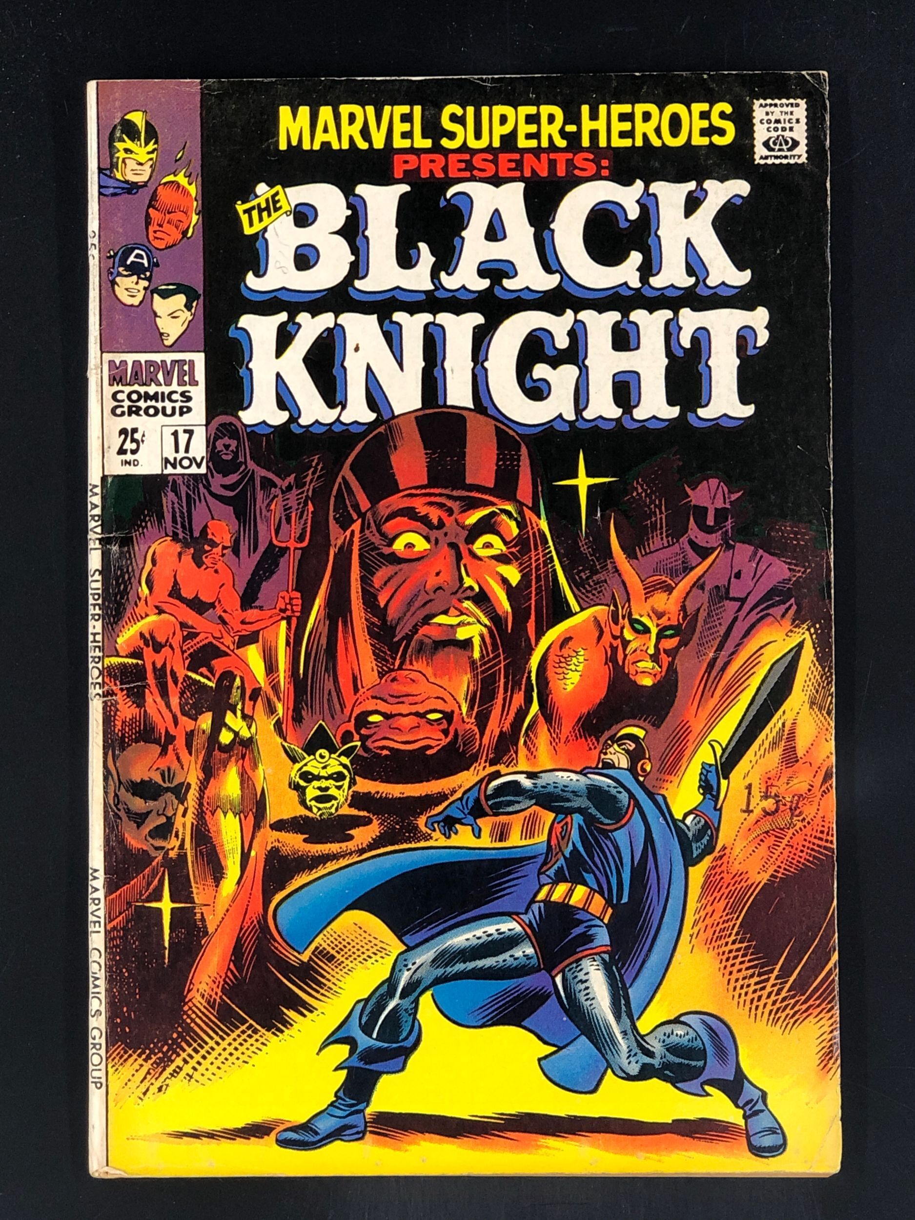 Marvel Super-Heroes #17 (1968) Origin of the Ebony Blade and Ebony ...