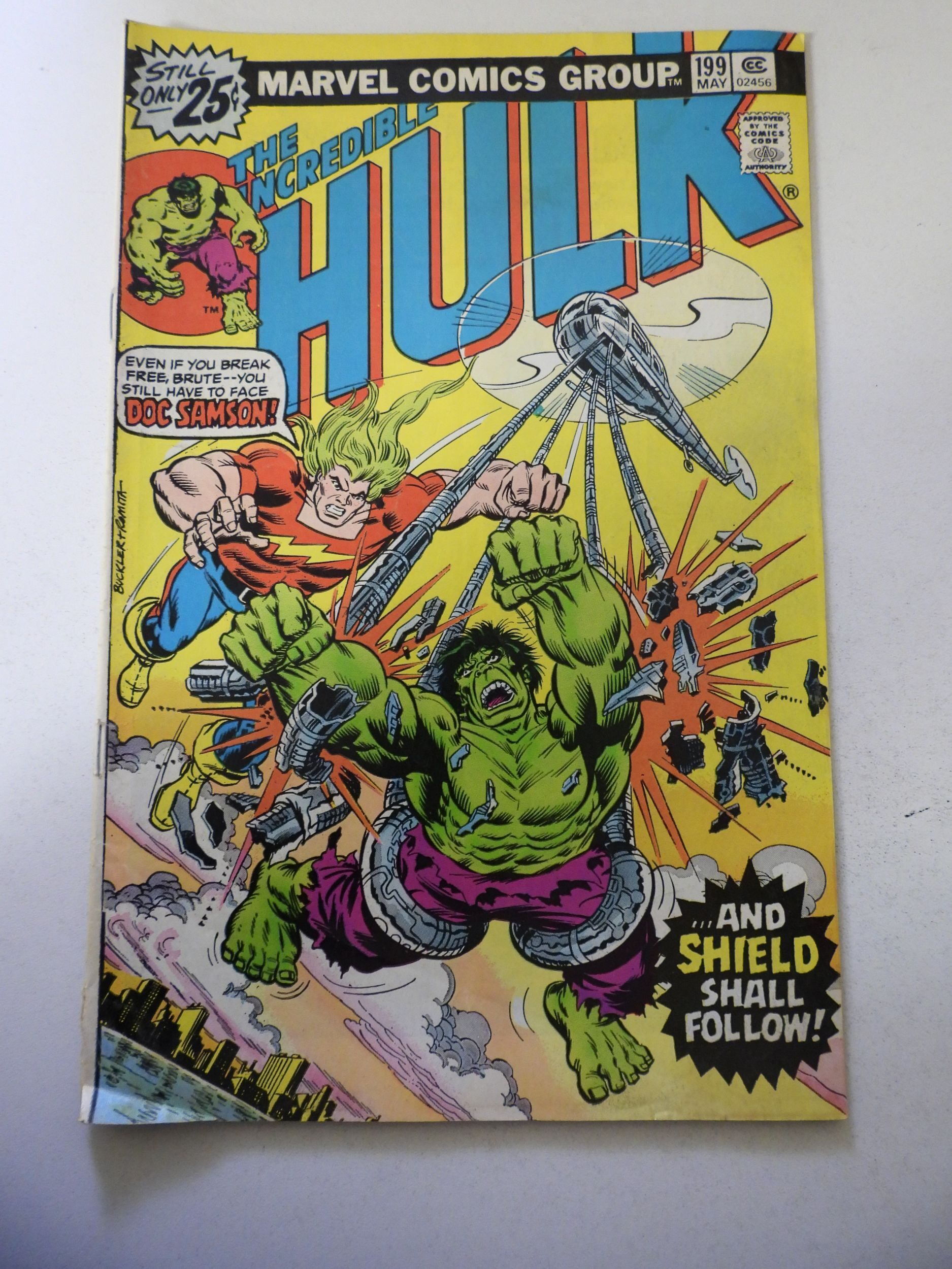 The Incredible Hulk #199 (1976) VG+ Condition 3/4" Spine Split MVS ...