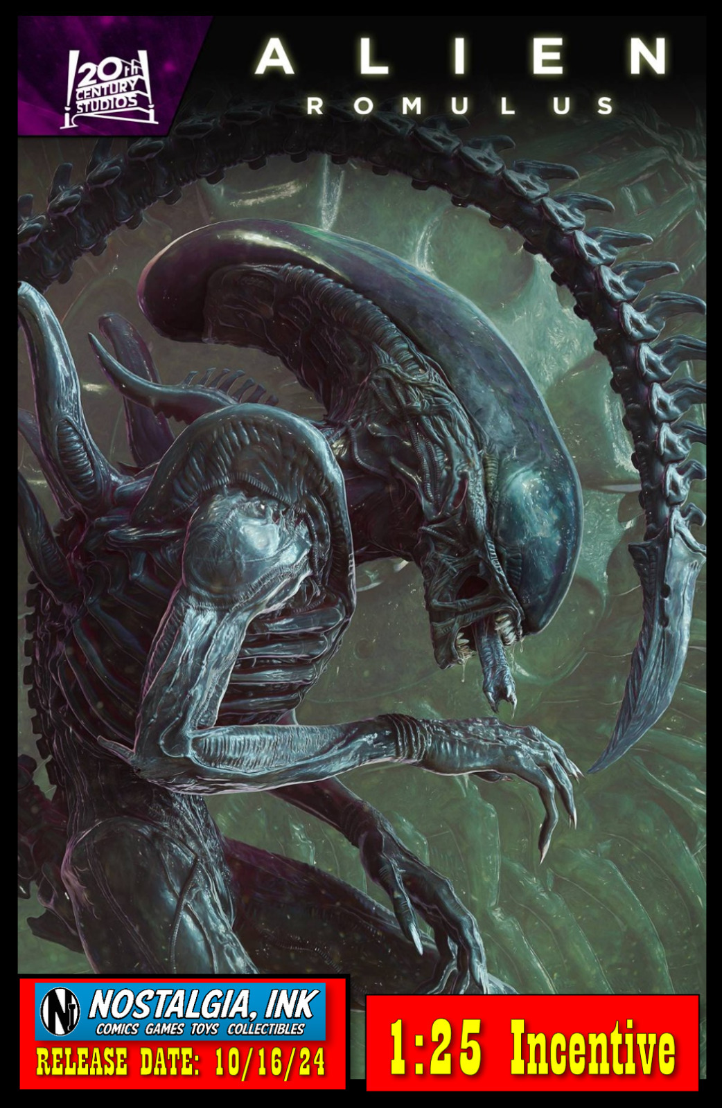 Presale - Alien Romulus Annual #1 1:25 Bjorn Barends VAR Marvel ...