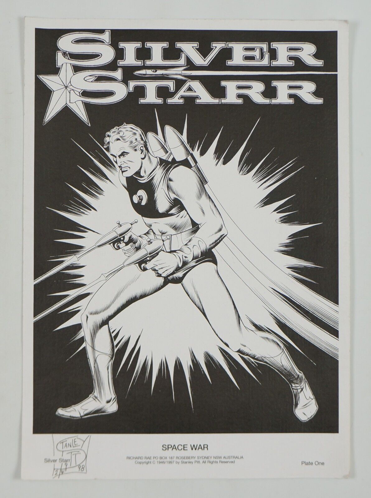 Silver Starr: Space War 17"x 12" Portfolio Print - Plate One signed Stanley Pitt | International ...