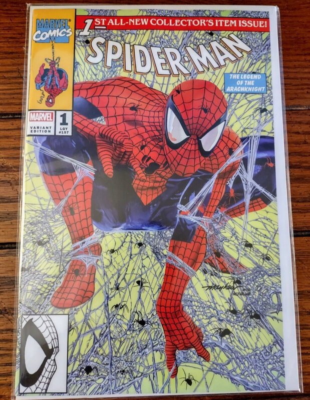 SPIDER-MAN #1 (2022) NM Mike Mayhew Variant Cover McFarlane Homage ...