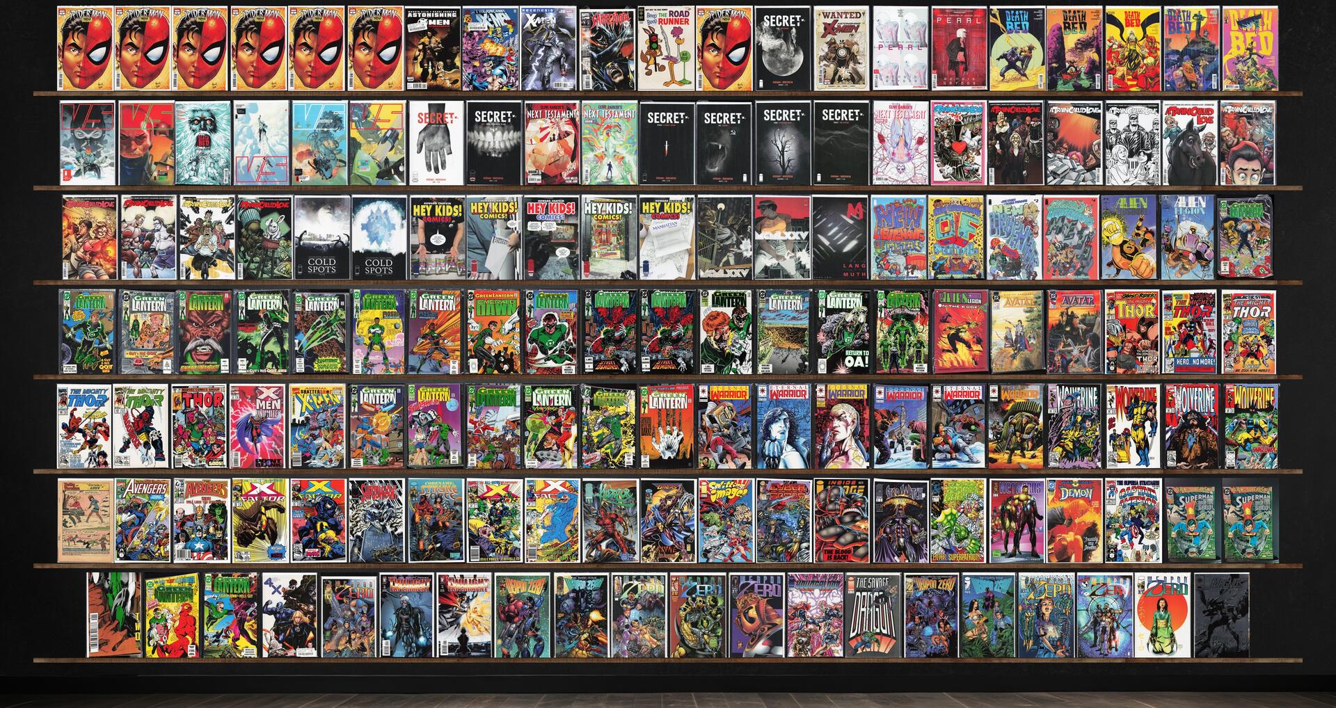 Huge Lot 140+ Comics with Green Lantern, Weapon Zero, Spider-Man: India ...