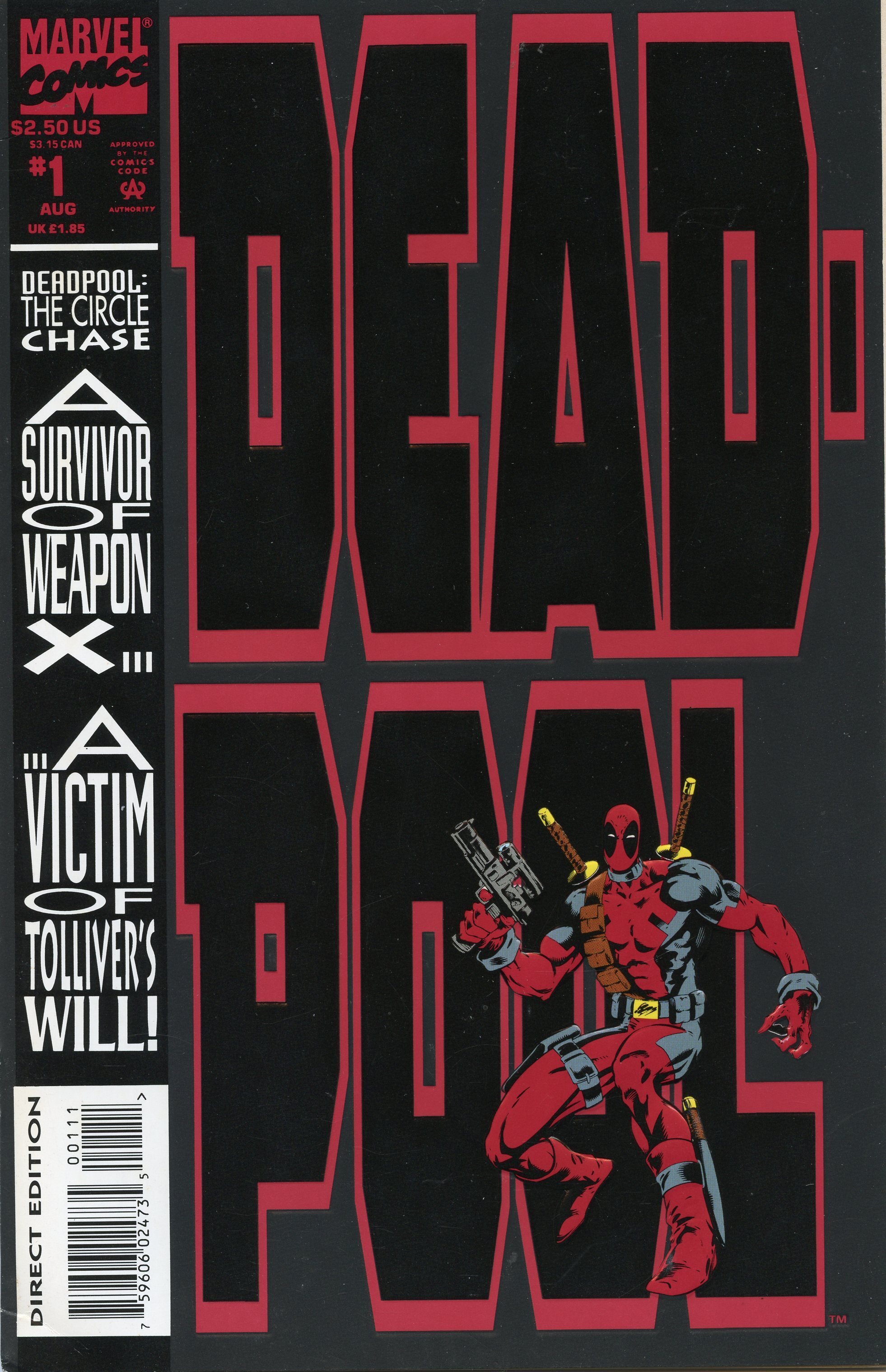 Deadpool #1 The Circle Chase (1993) VF- 7.5 | Comic Books - Modern Age ...