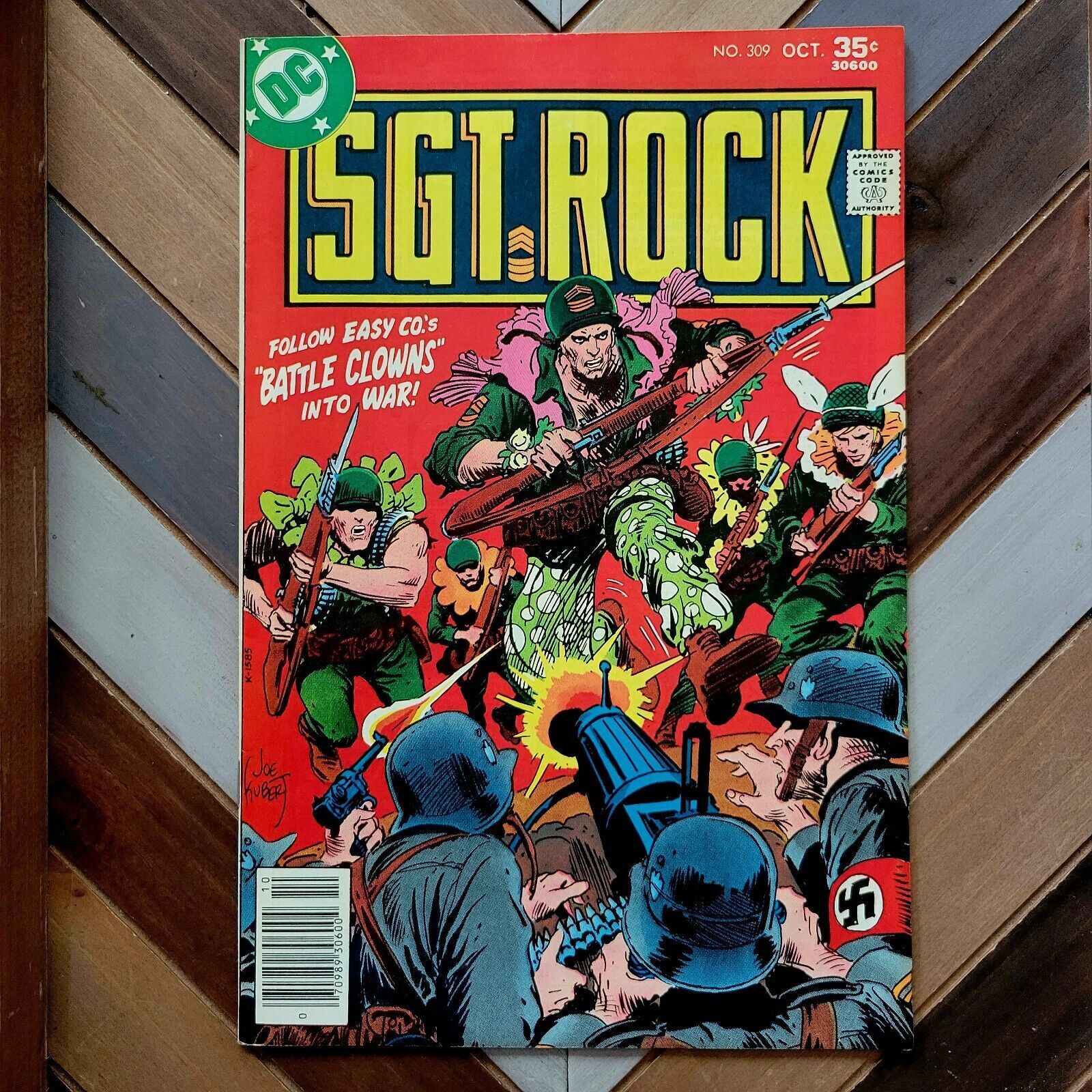 SGT. ROCK #309 FN/VF (DC 1977) Kubert Cover, EASY COMPANY "Battle ...