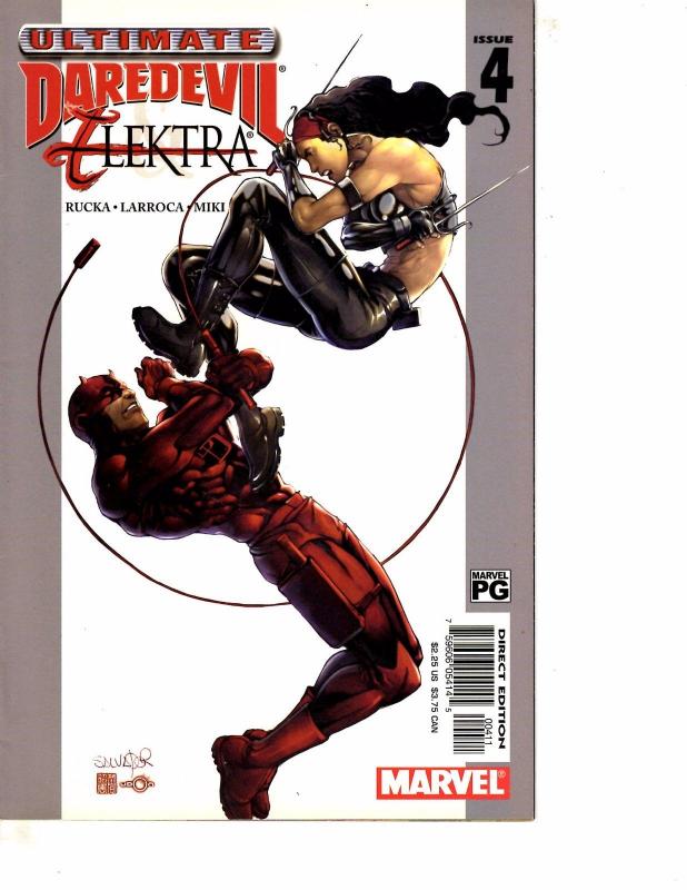 Lot Of 3 Ultimate Daredevil Elektra Marvel Comic Book #2 3 4 BH52 ...