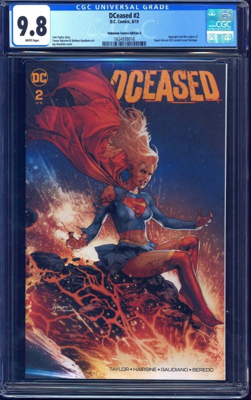 Dceased #2 Adam Hughes Supergirl Homage CGC 9.8 Comic Elite Variant NM ...