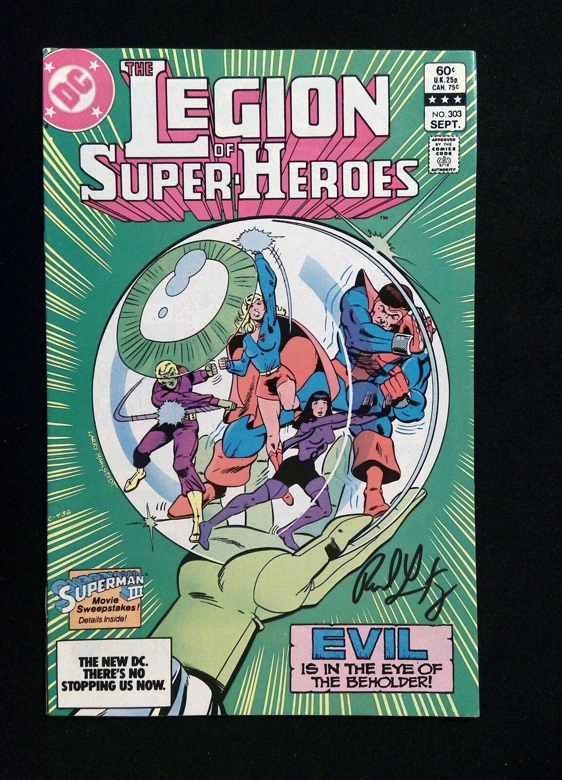 Legion Of Super-Heroes #303 (2ND SERIES) DC 1983 VF+ Signed By Paul ...