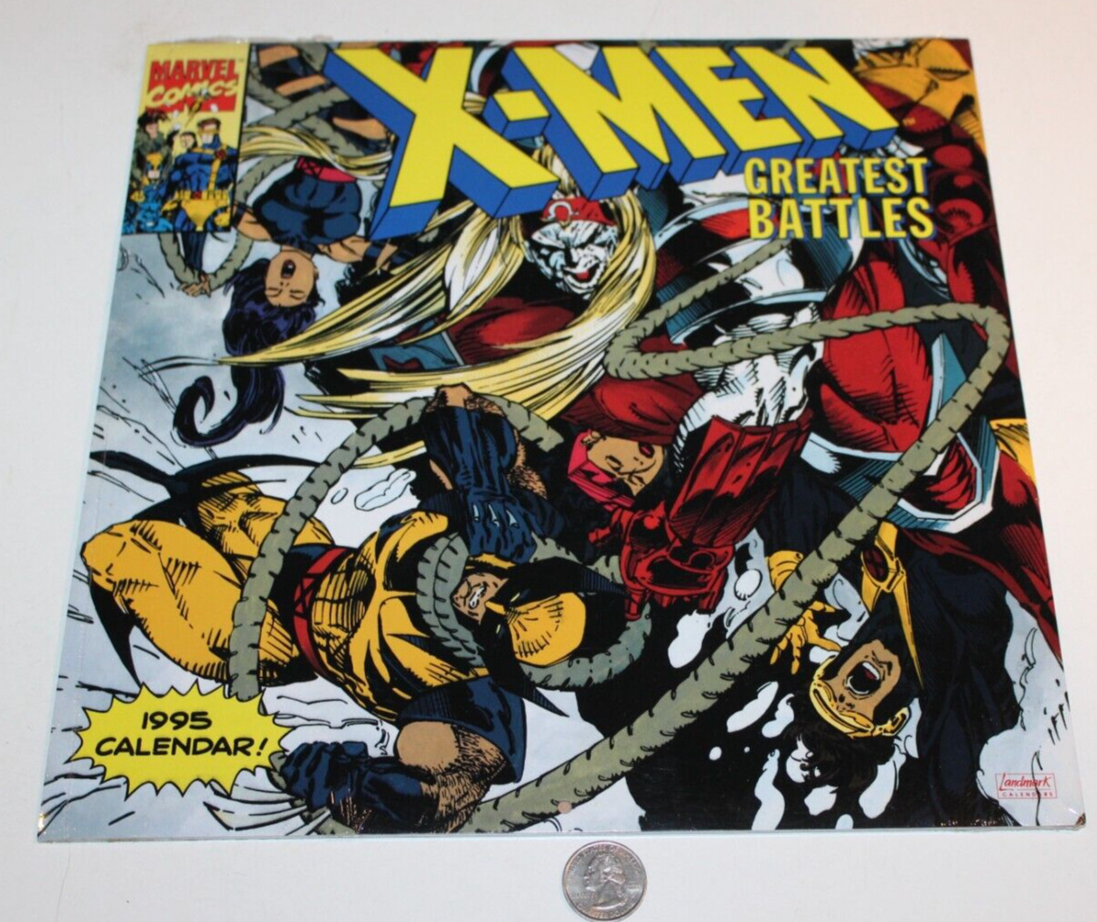 SEALED 1995 X-men Greatest Battles Calendar Omega Red Wolverine ...