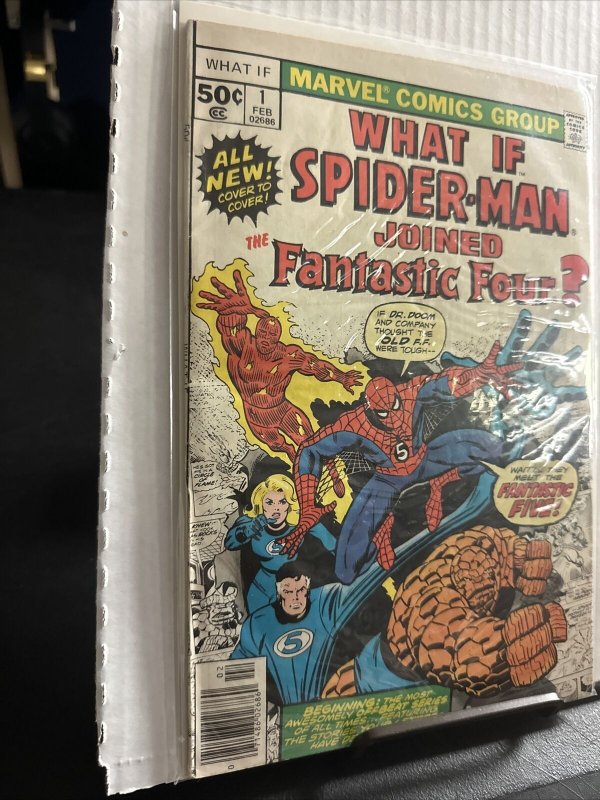What IF? #1 (Marvel 1977) What if Spider-Man Joined the Fantastic Four ...