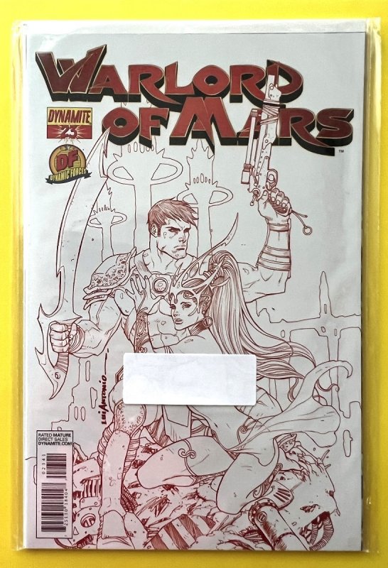 Warlord of Mars 23 Dynamic Forces Antonio Risque RED Variant Cover ...