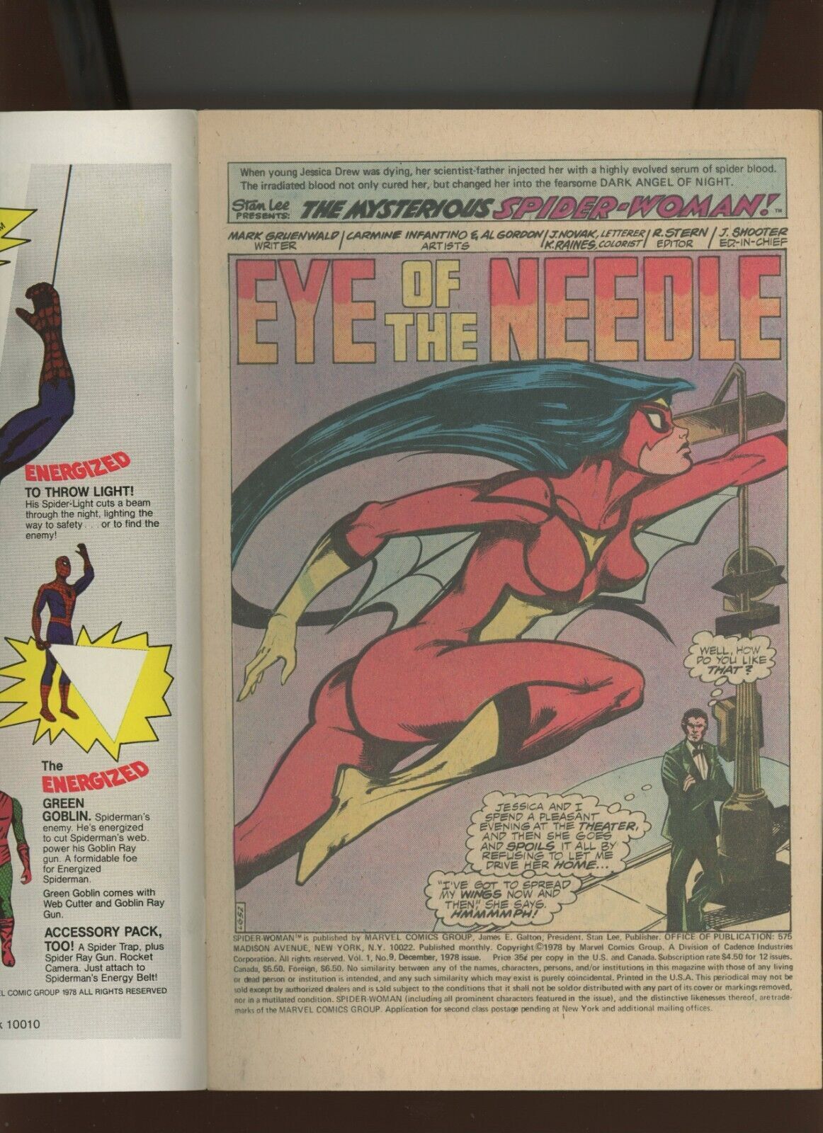 (1978) Spider-Woman #9: Bronze Age! Key! (1St Appearance) the Needle ...