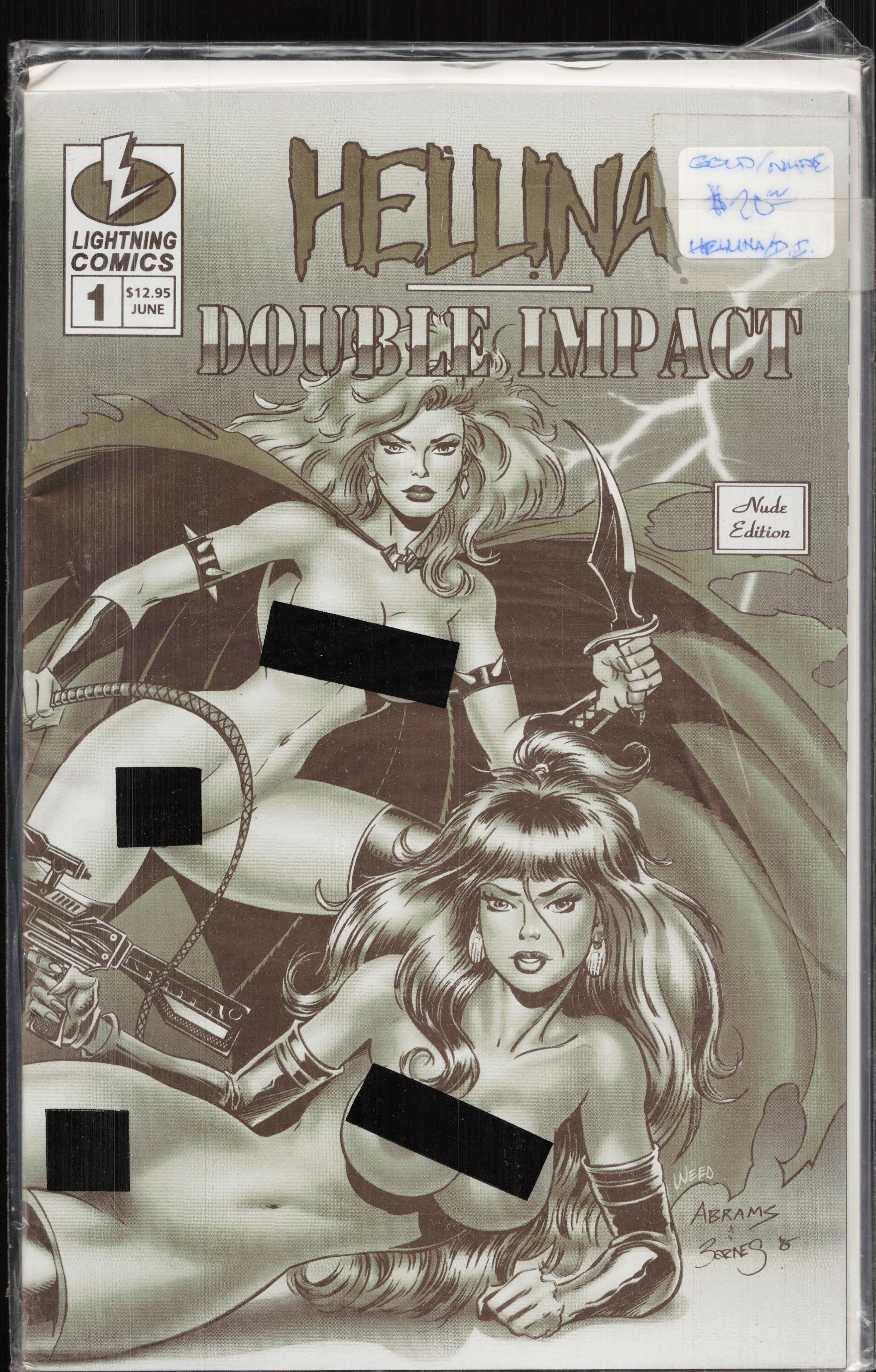 Hellina / Double Impact Nude Cover (1996) Double Impact | Comic Books - Modern Age, Lightning ...