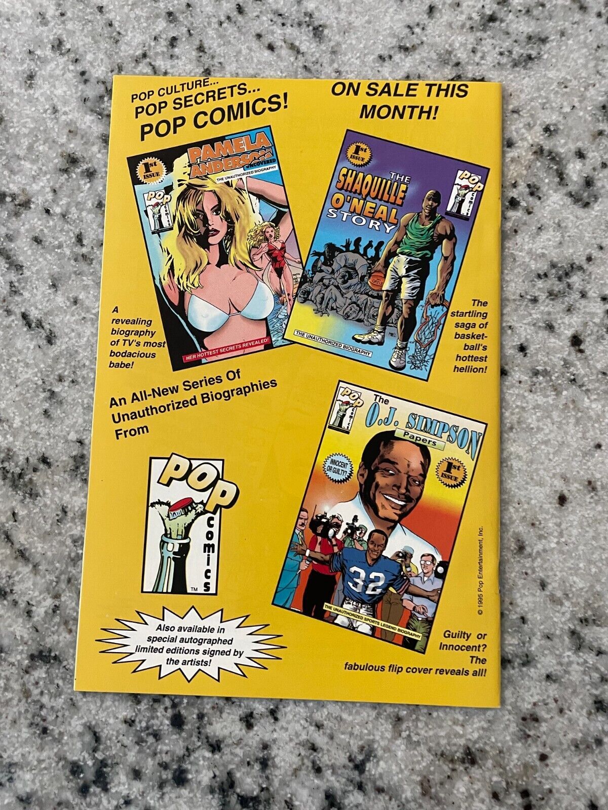 The Shaquille O'Neal Story 1 NM Pop Comics Comic Book Unauthorized ...