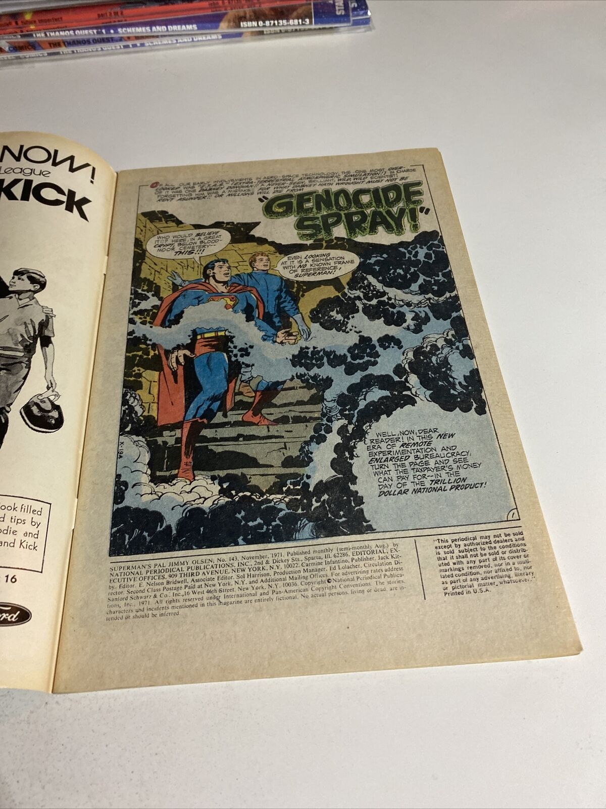 Superman's Pal JIMMY OLSEN #143 in VF-a DC comic JACK KIRBY & Newsboy ...
