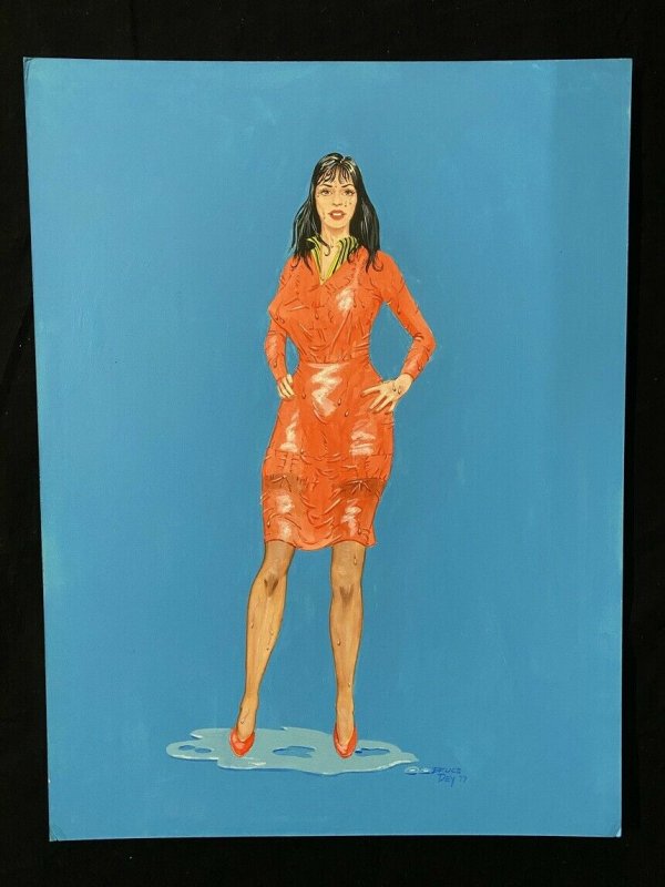 Senorita Rio Original Pin Up by Bruce Dey- red dress | Comic ...