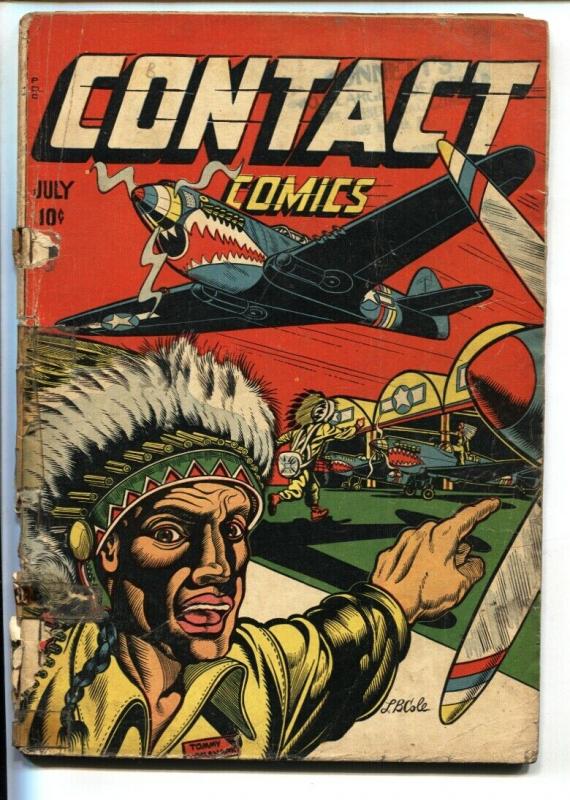 Contact Comics #7 1945- Golden Eagle- LB Cole cover Black Venus | Comic ...