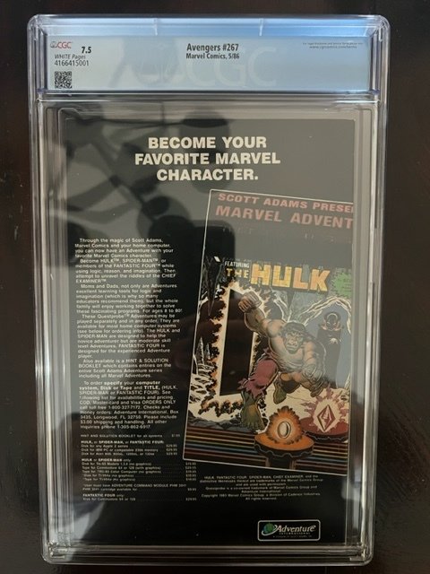 The Avengers #267 Direct Edition (1986) - CGC 7.5 - Kang The Conqueror ...