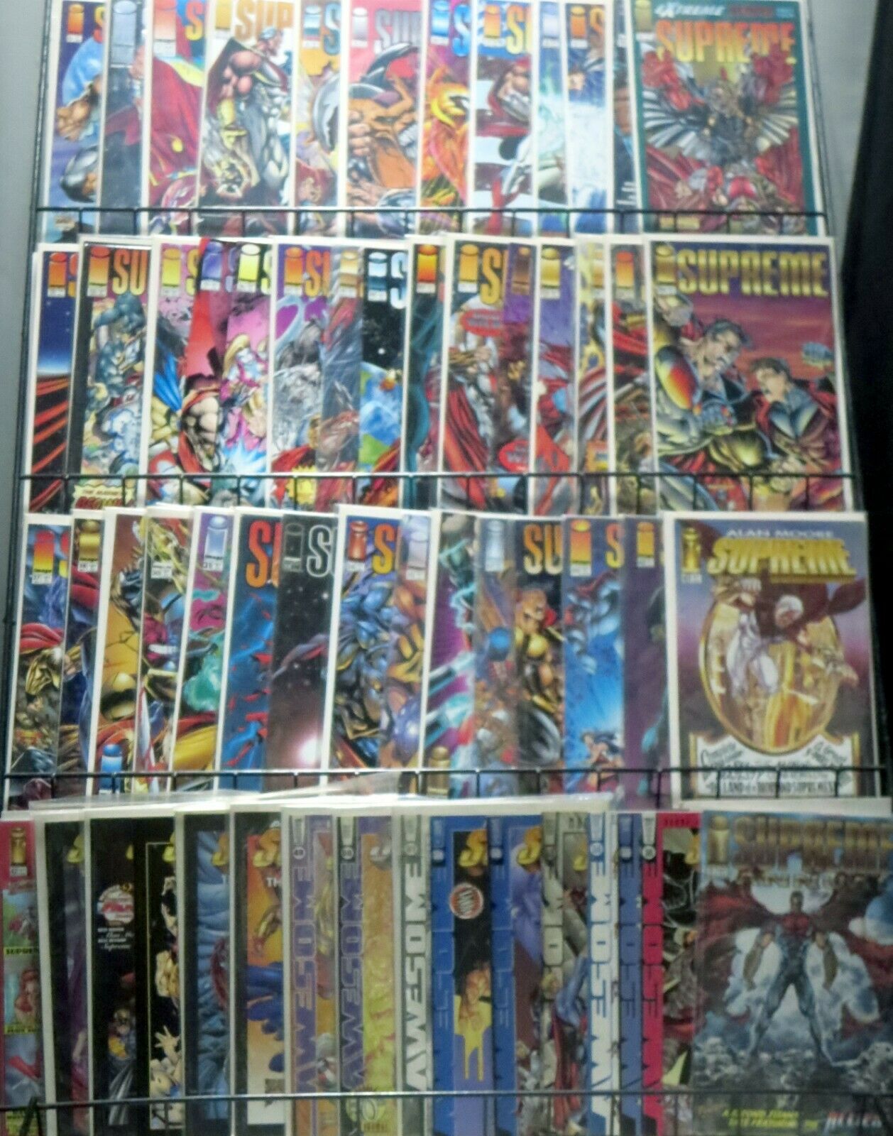 SUPREME (Image/Awesome, 1995) #0-56, Annual 1 (missing #48) Alan Moore ...