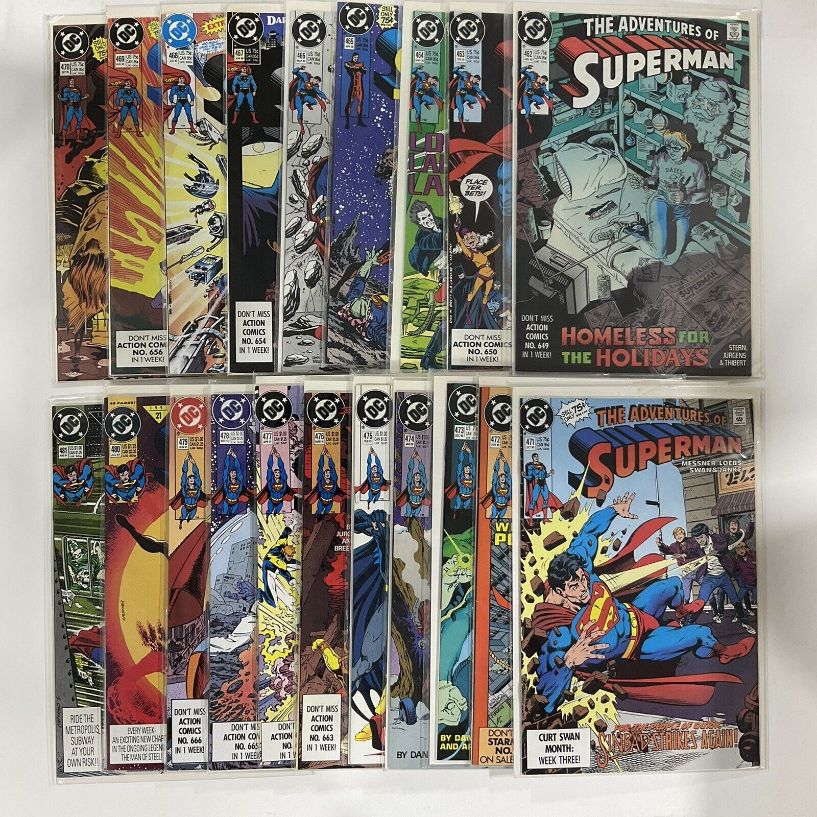 Superman 371-422 Adventures of Superman 424-714 Annuals LOT SET RUN 350 ...