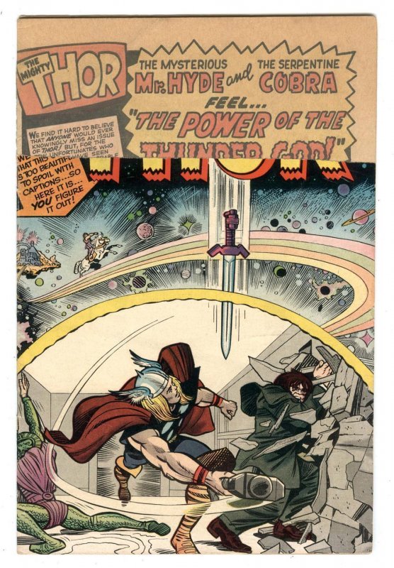 Journey into Mystery #111 1st cover App.of Balder 1964 COBRA,MR.HYDE ...