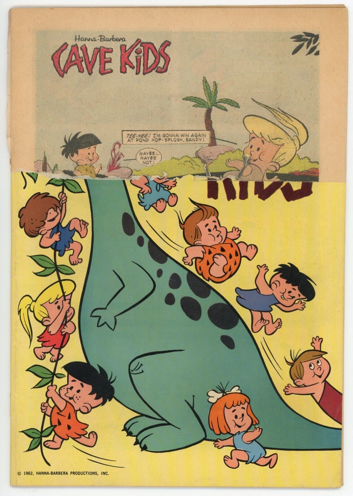 Cave Kids 1 Fair 1.0 Gold Key 1963 Silver Age Flintstones Hanna Barbera ...