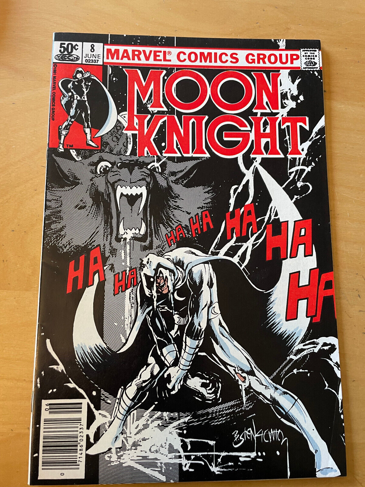 MOON KNIGHT 8 (Marvel 1981) 1st solo series Bill Sienkiewicz cover ...