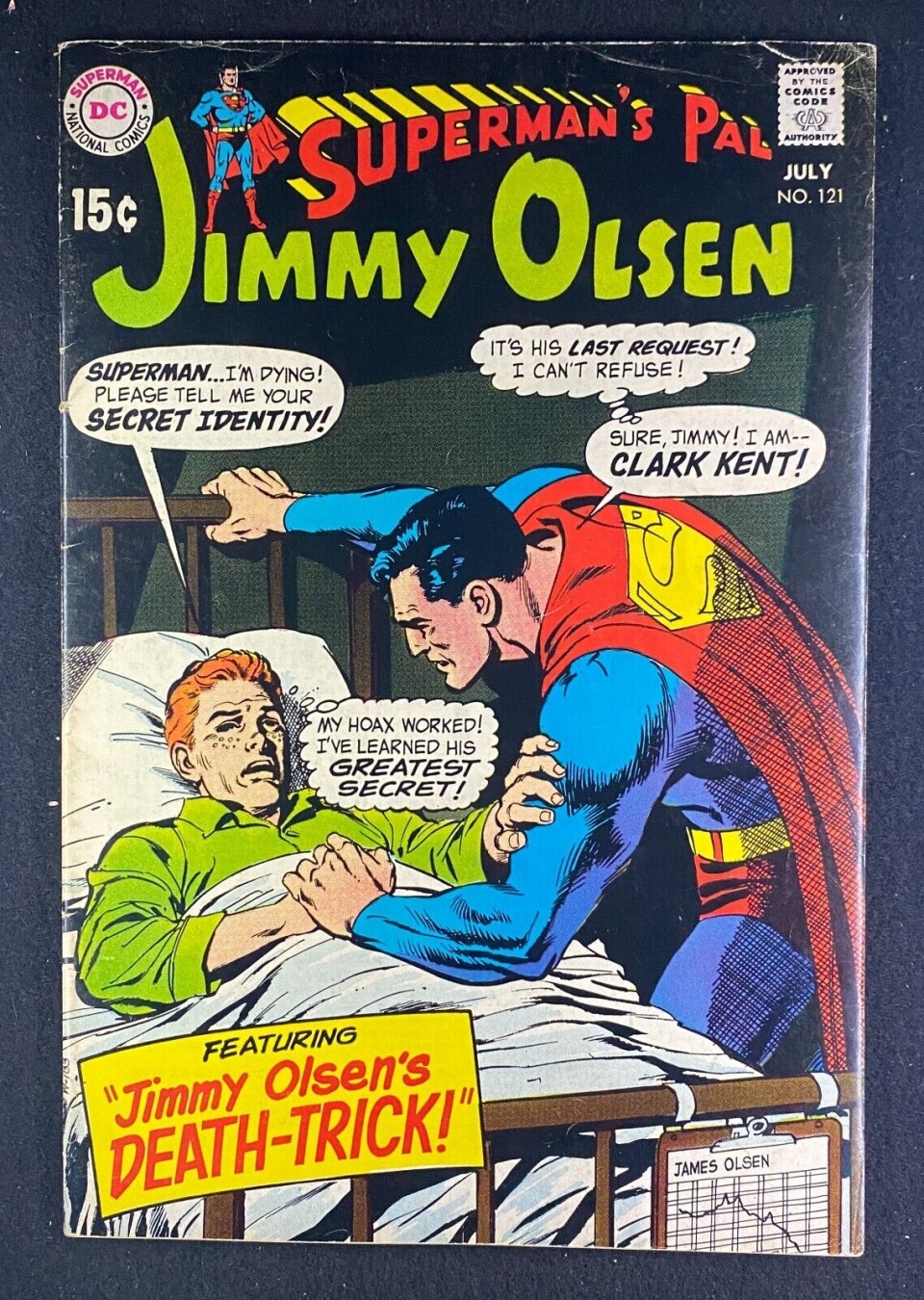 Superman's Pal, Jimmy Olsen (1954) #121 VG/FN (5.0) Neal Adams Cover ...