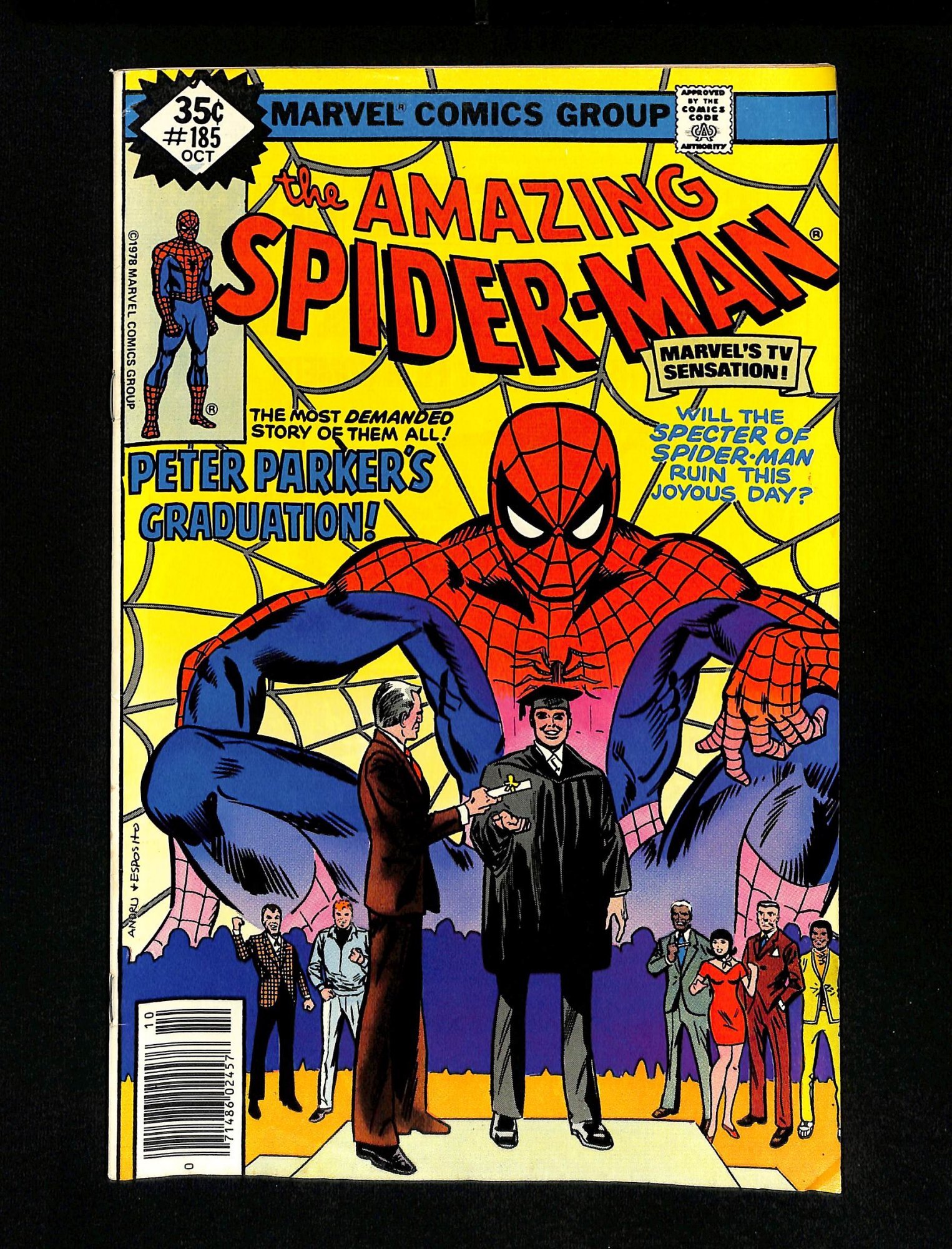 Amazing Spider-Man #185 Whitman Variant White Dragon! Graduation ...