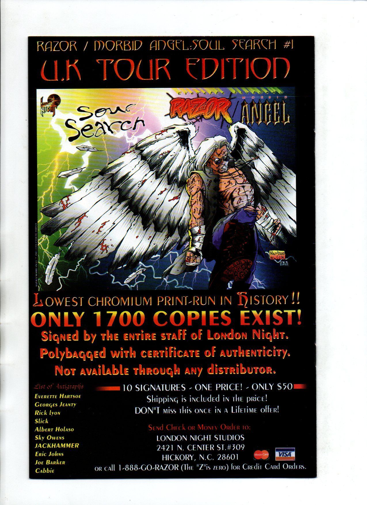 Tour of Torture #1 - Razor - London Night - 1996 - (-NM) | Comic Books ...