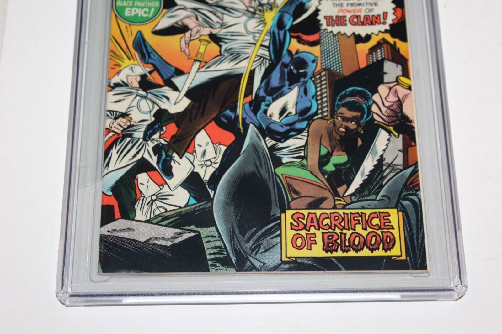 CGC 9.2 Jungle Action #19 NM- Black Panther vs Ku Klux Klan 1976 T ...