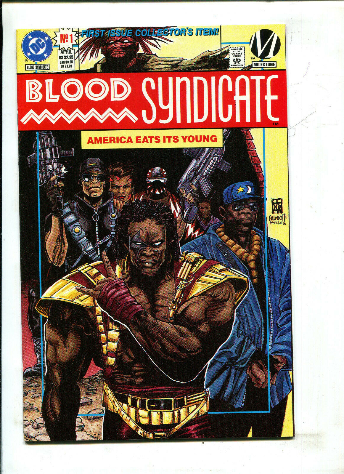 Blood Syndicate #1 - America Eats HER Young! (9.2) 1993 | Comic Books ...