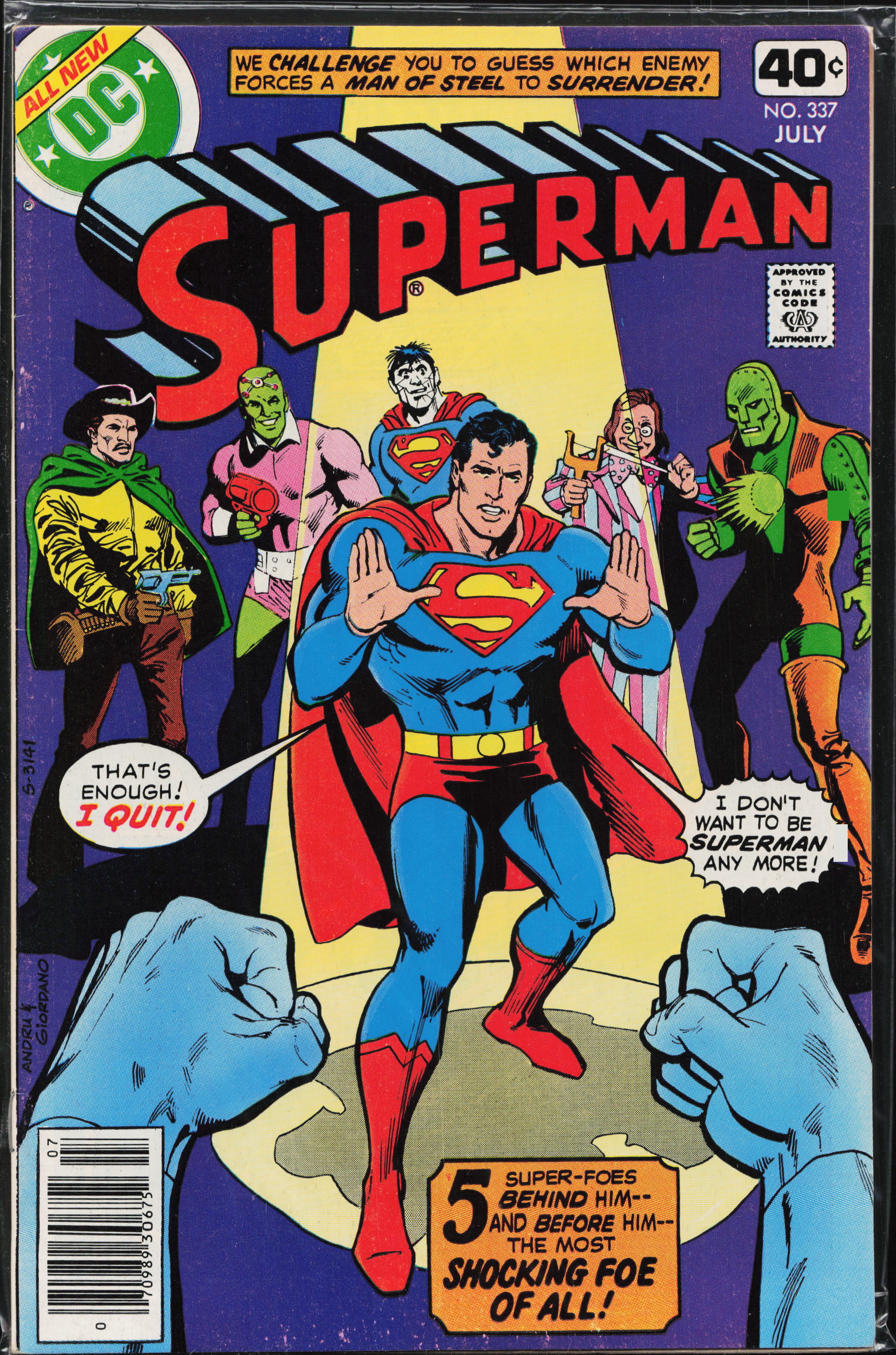 Superman #337 (1979) Superman | Comic Books - Bronze Age, DC Comics ...