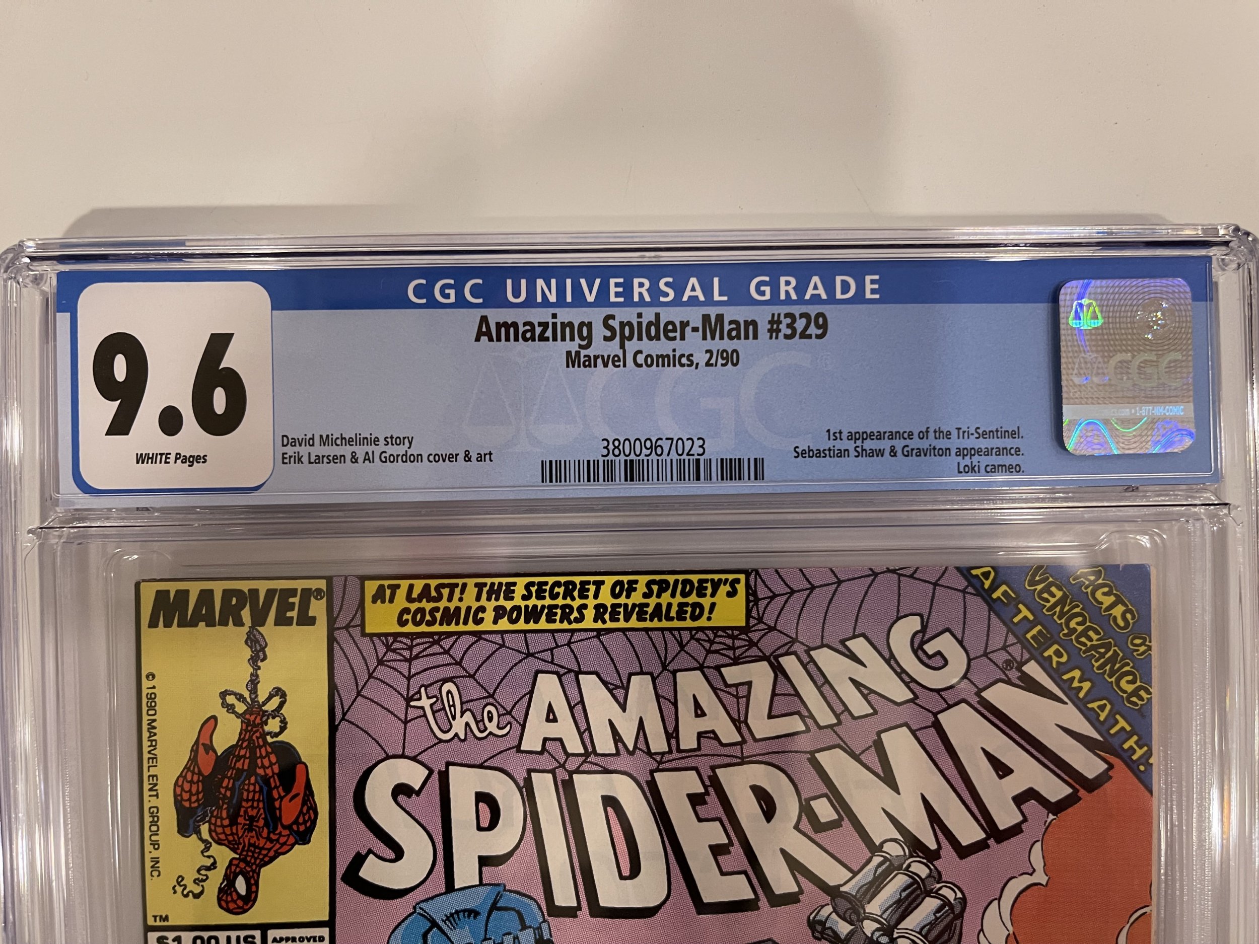 Amazing Spider-Man #329 CGC 9.6 WP Newsstand 1st Appearance of the Tri ...