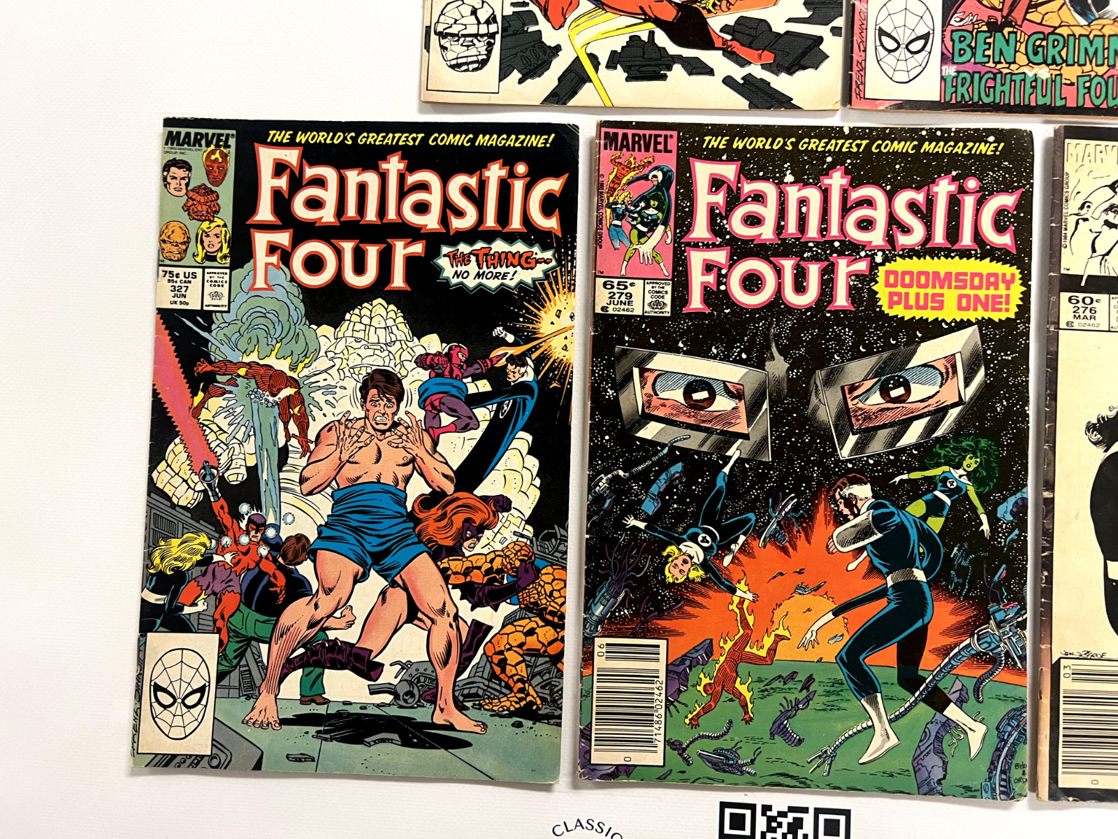 5 The Fantastic Four Marvel Comic Books #276 279 327 328 339 Spiderman ...