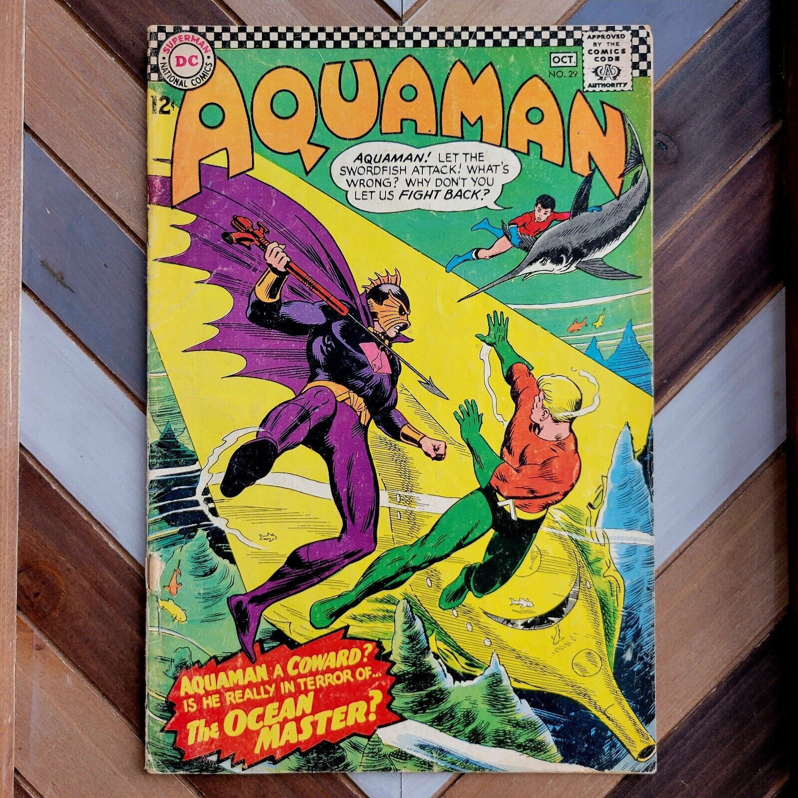 Aquaman #29 VG 4.0 (DC 1966) First app OCEAN MASTER (Orm Marius) Silver ...