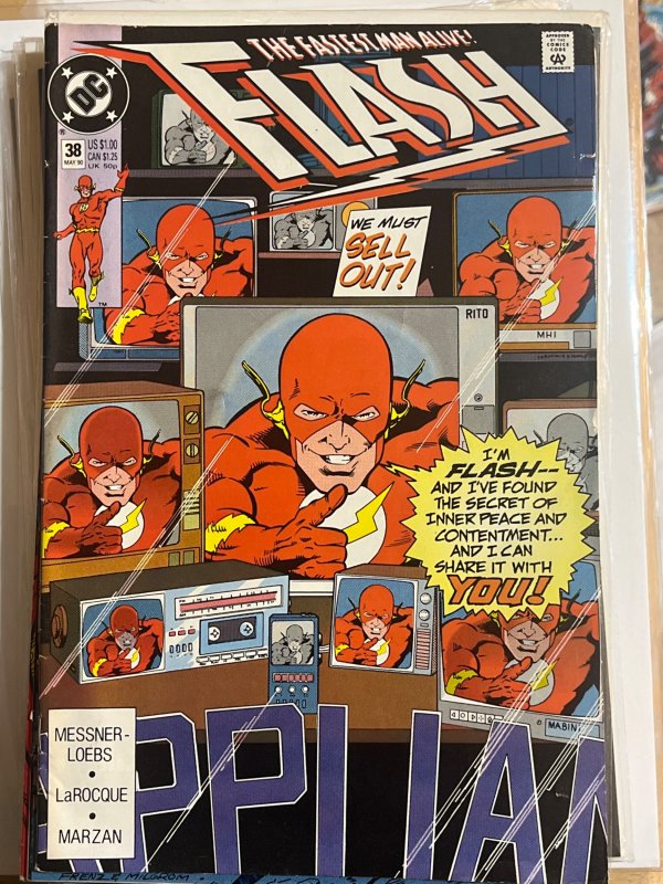 The Flash #38 (1990) | Comic Books - Copper Age, DC Comics / HipComic