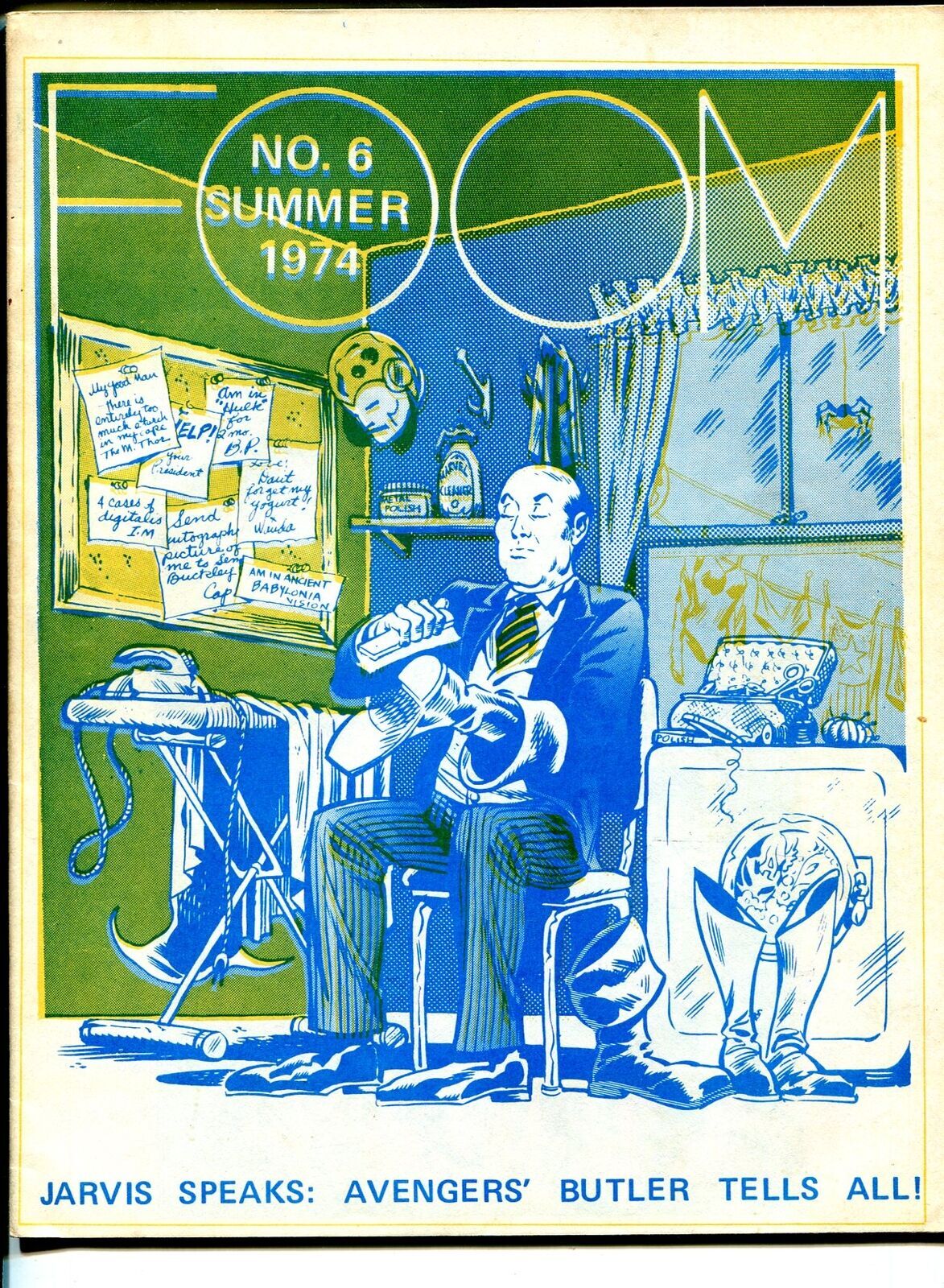 FOOM #6 1974-Marvel-Avengers butler Jarvis-Dave Cockrum-historic-FN ...