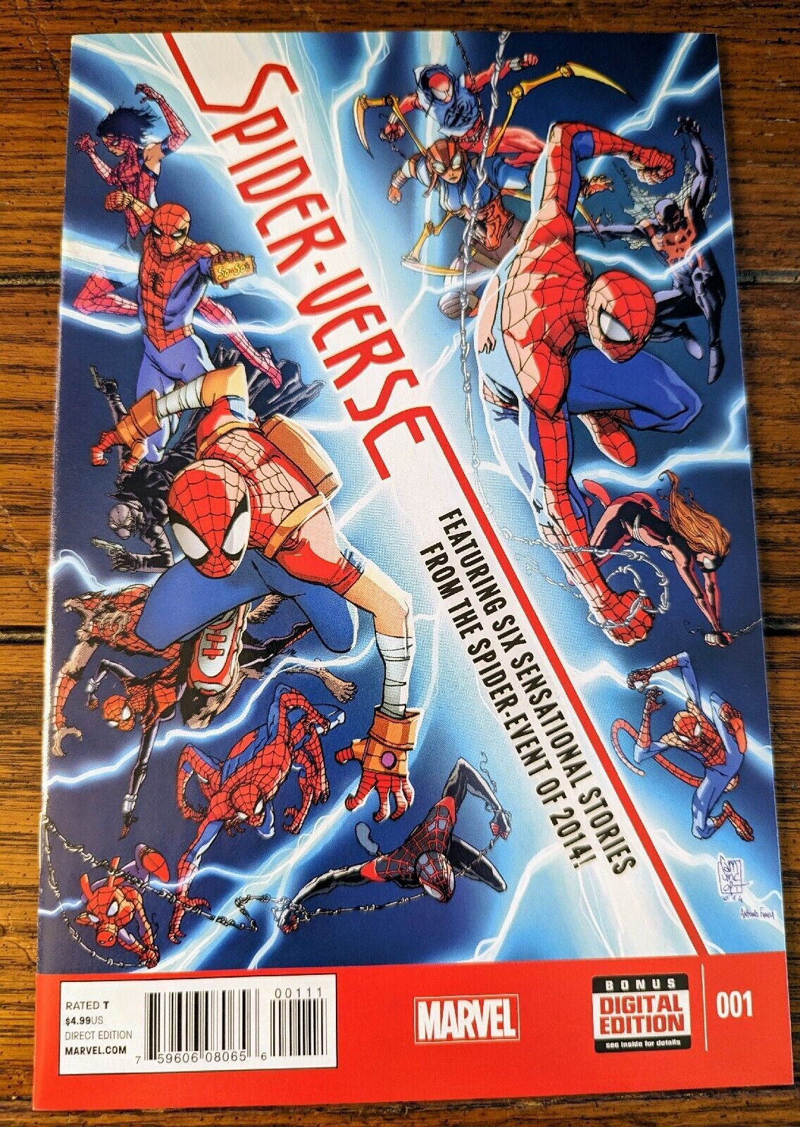 Spider-verse #1 2014 NM Marvel Comics Cover A First Appearance Of Lady ...