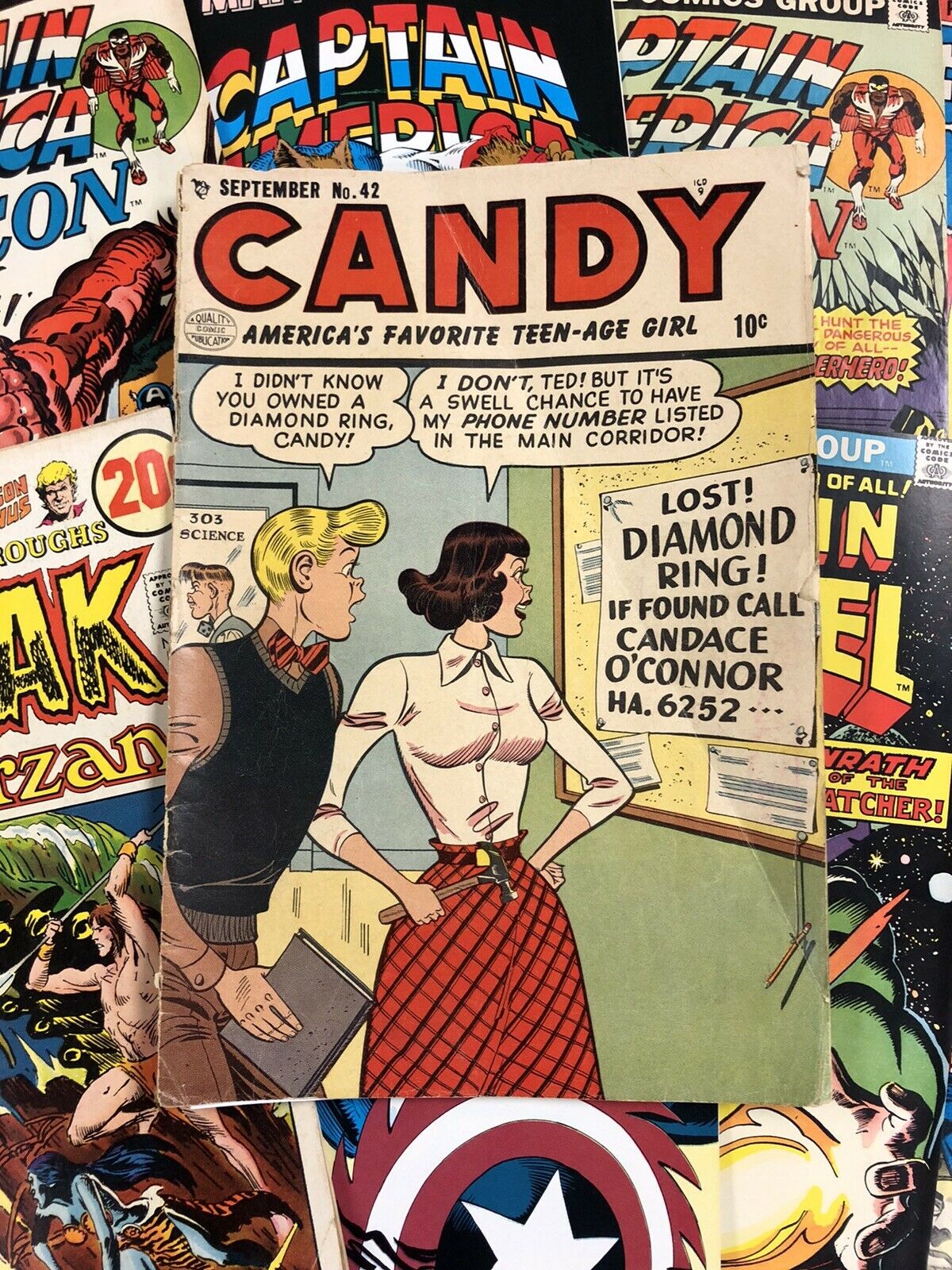 Candy #42 G 2.0 quality publication 1953 golden age AMERICANA diamond ...