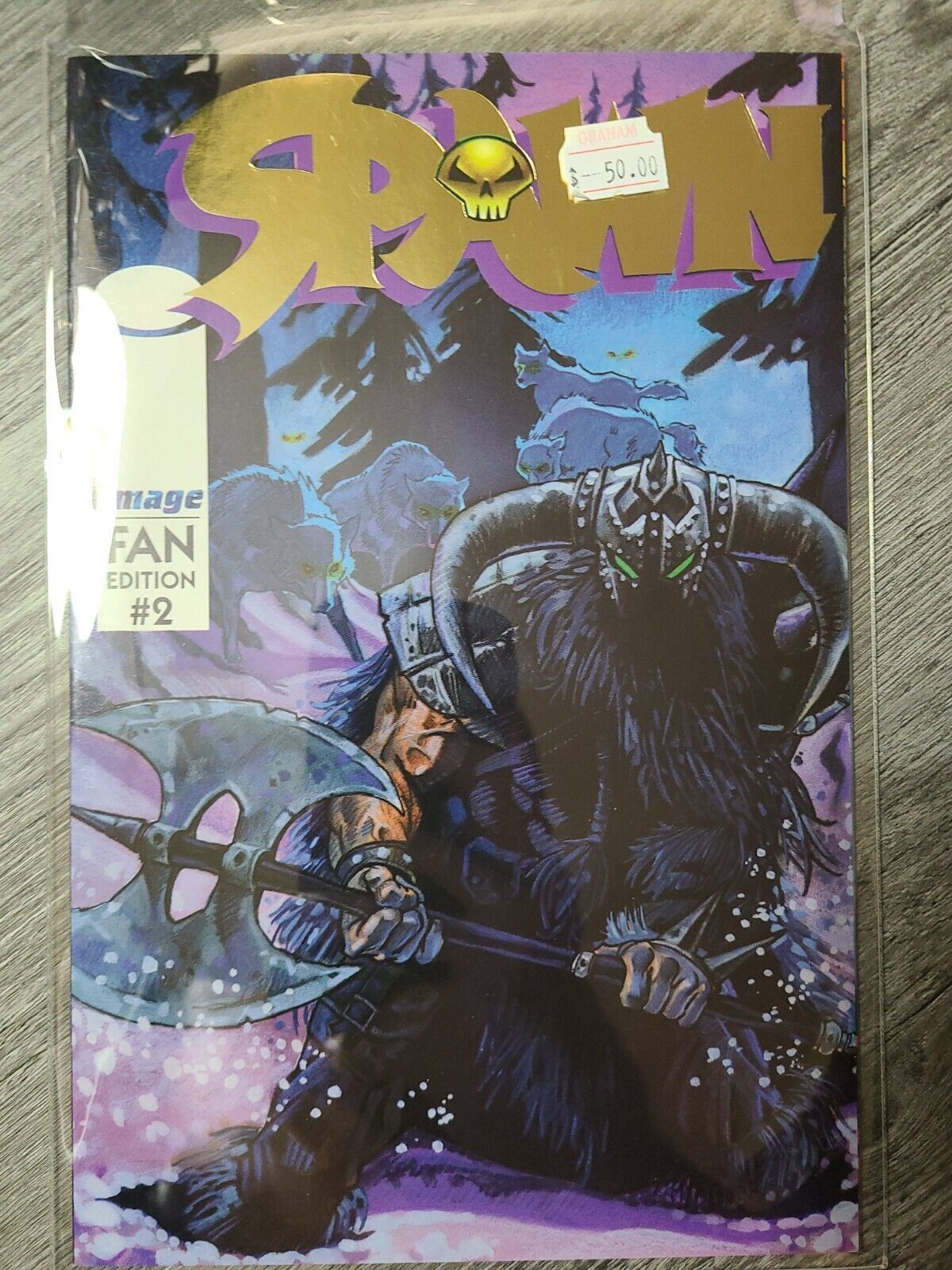 NM Spawn FAN Edition #2 Gold Foil ED Variant 1st Nordik Norse Hellspawn ...