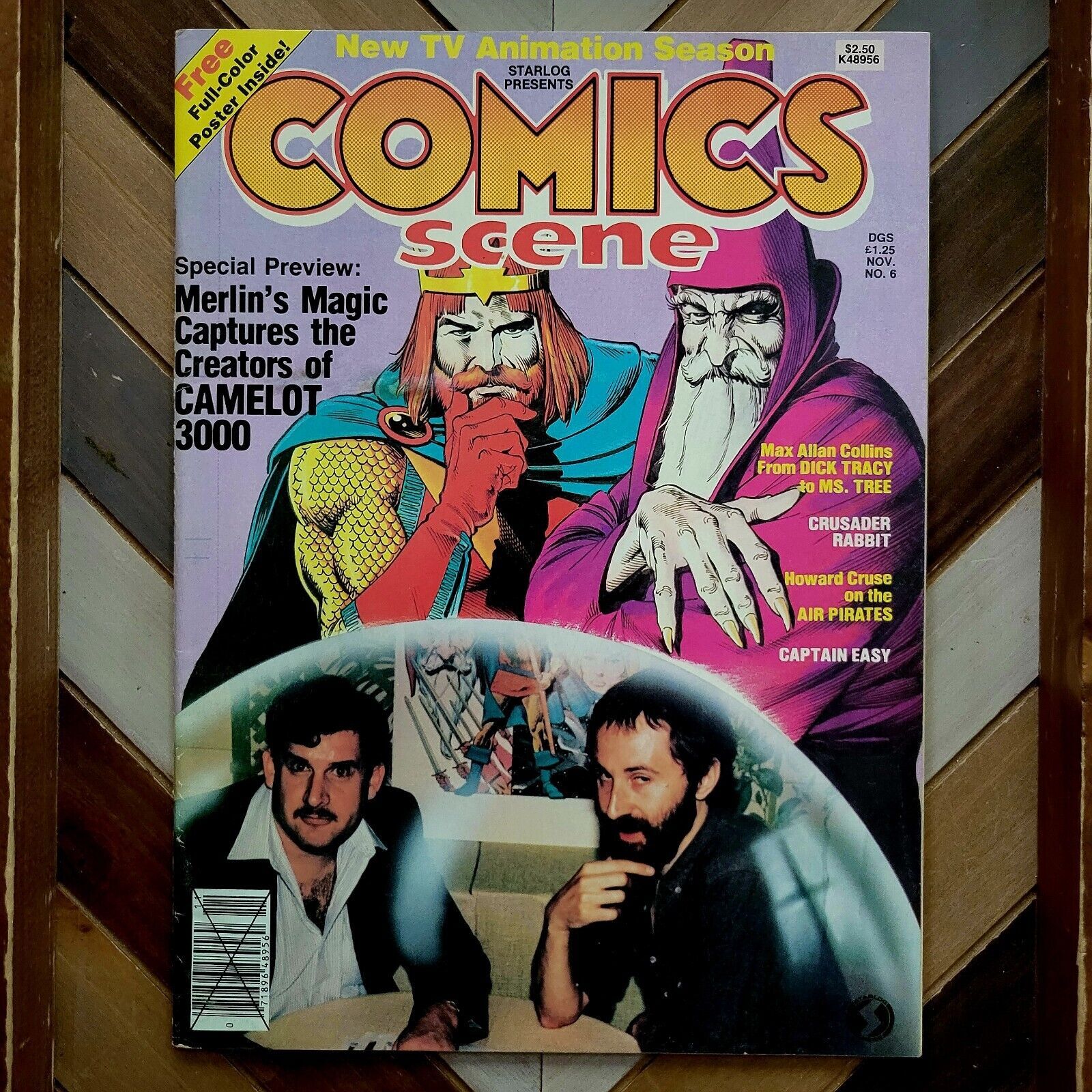 COMICS Scene #6 VF- (Starlog 1982) Ft. MERLIN, CAMELOT, CAPTAIN EASY ...