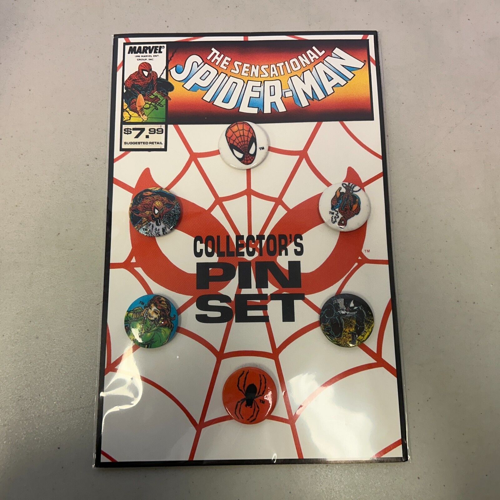 The Sensational Spider-Man Collector's Pin Set 1990 | Comic Books ...