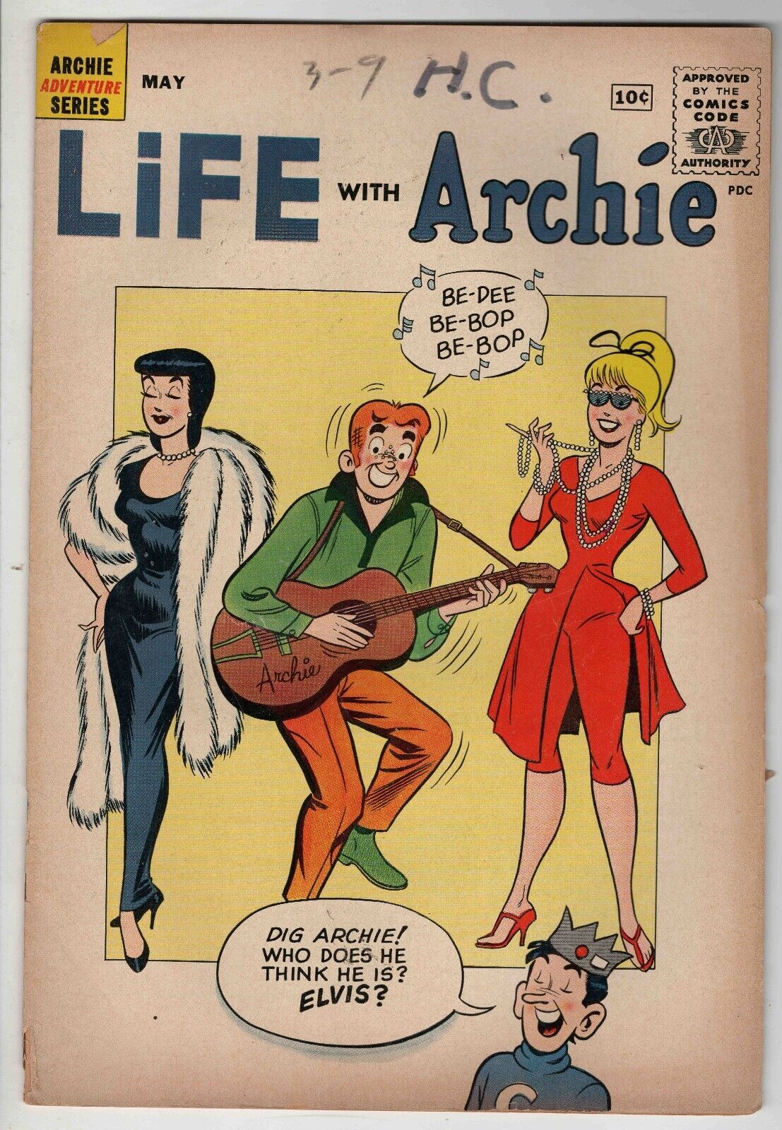 Life With Archie #8 VINTAGE 1961 Archie Comics Elvis Parody Cover Betty ...