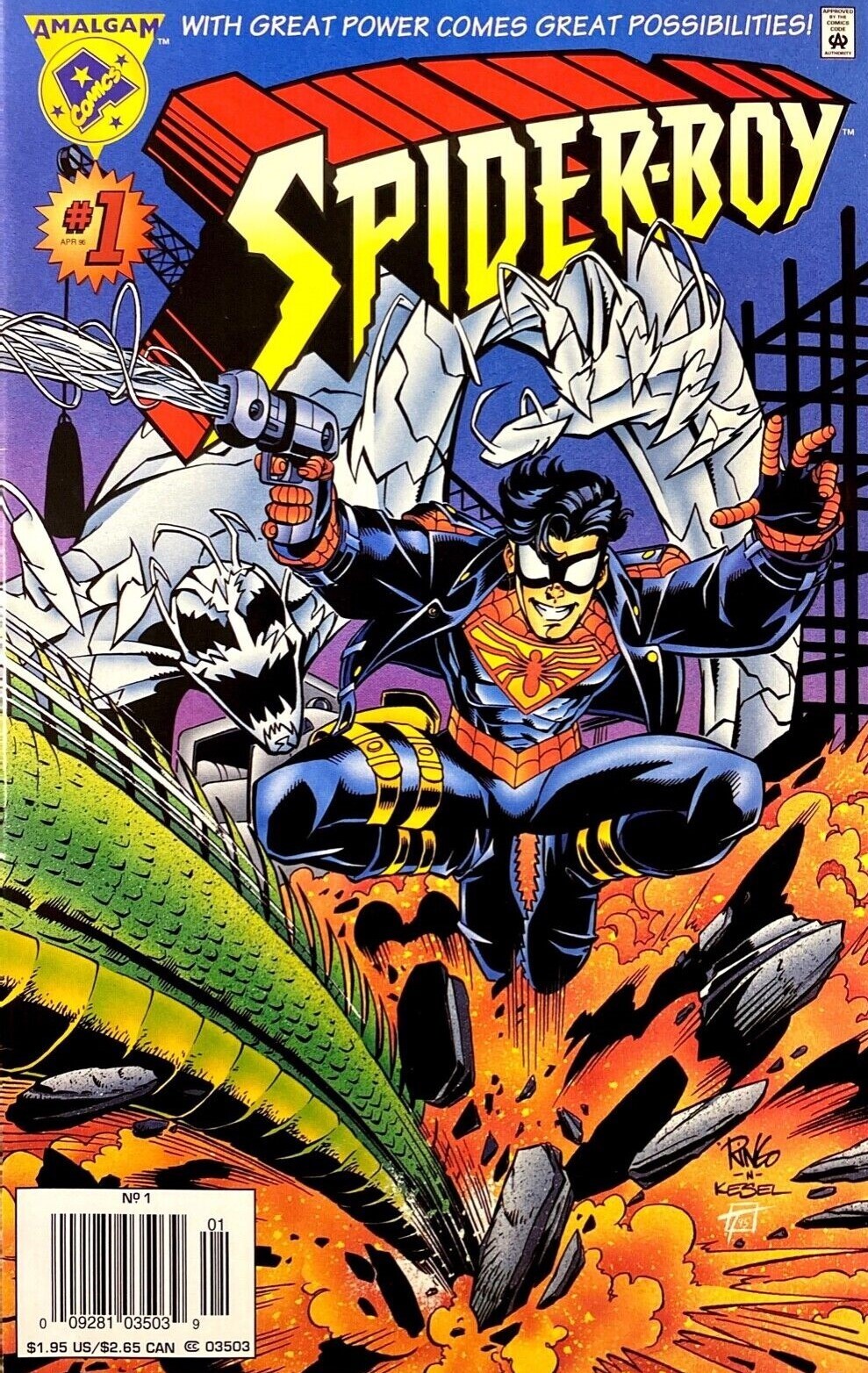 Spider-Boy #1 (Newsstand) FN ; Amalgam | Spider-Man/Superboy | Comic ...